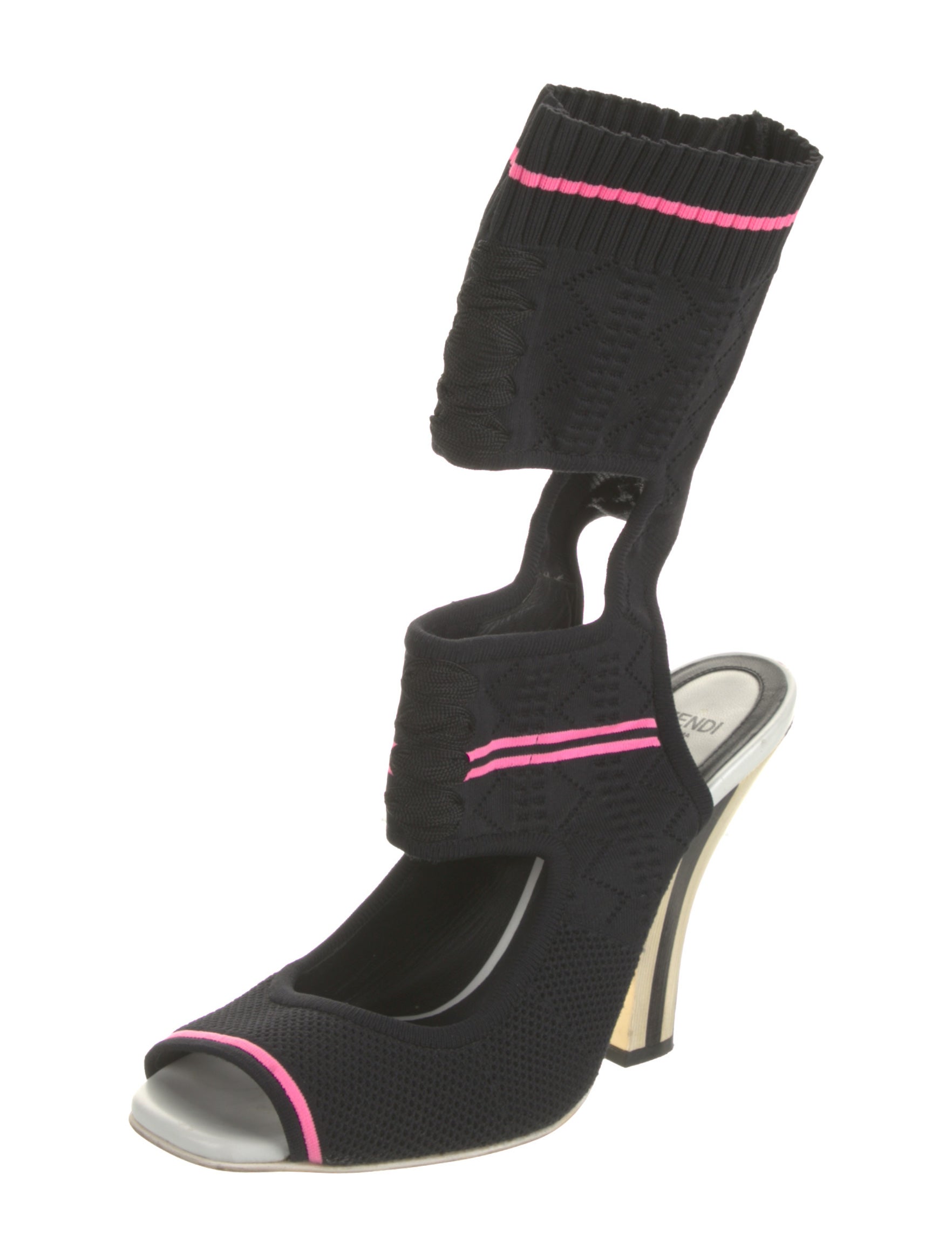 Fendi Wedge Sandals - Black Sandals, Shoes - FEN32738 | The RealReal