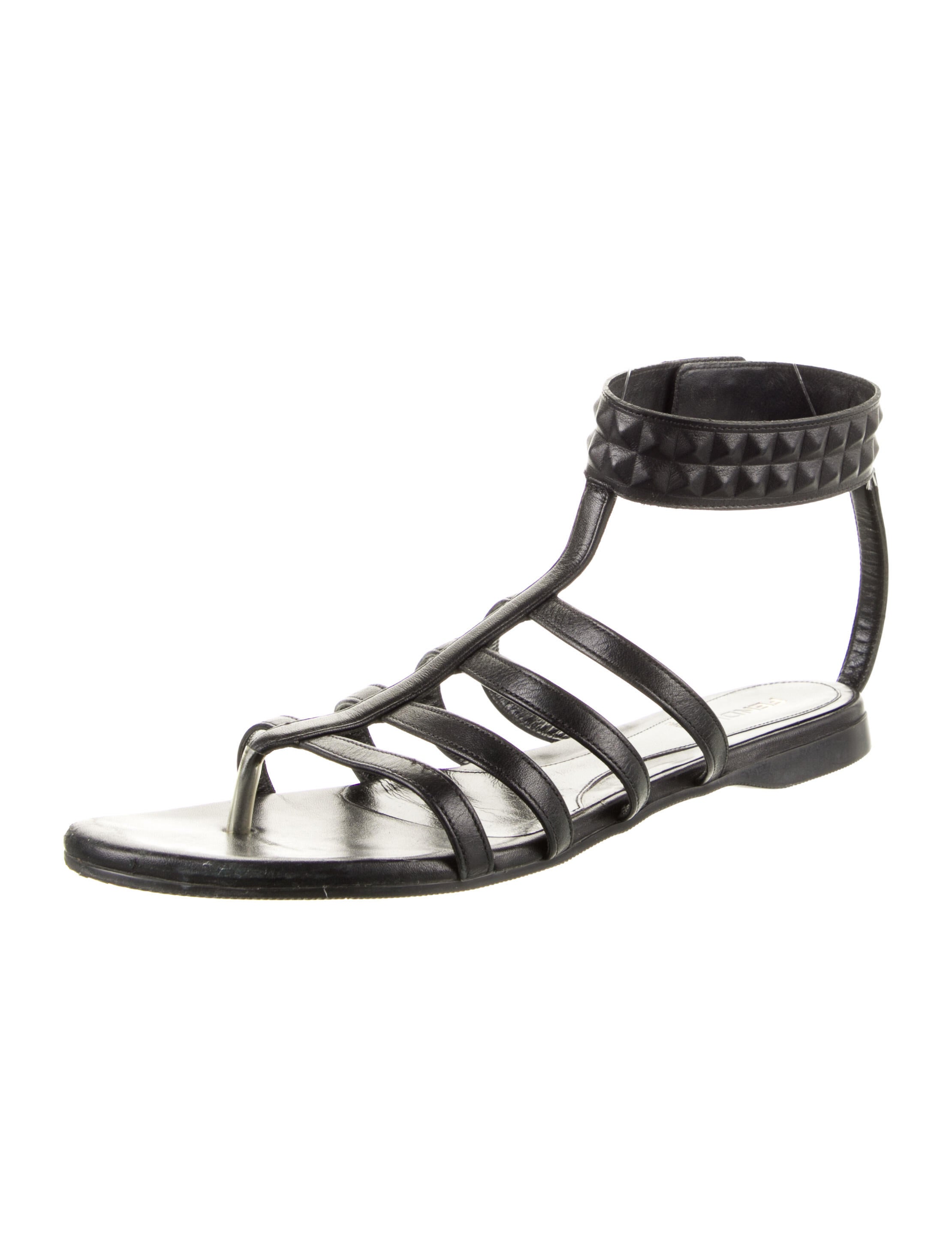 Fendi Wedge Sandals - Black Sandals, Shoes - FEN32738 | The RealReal