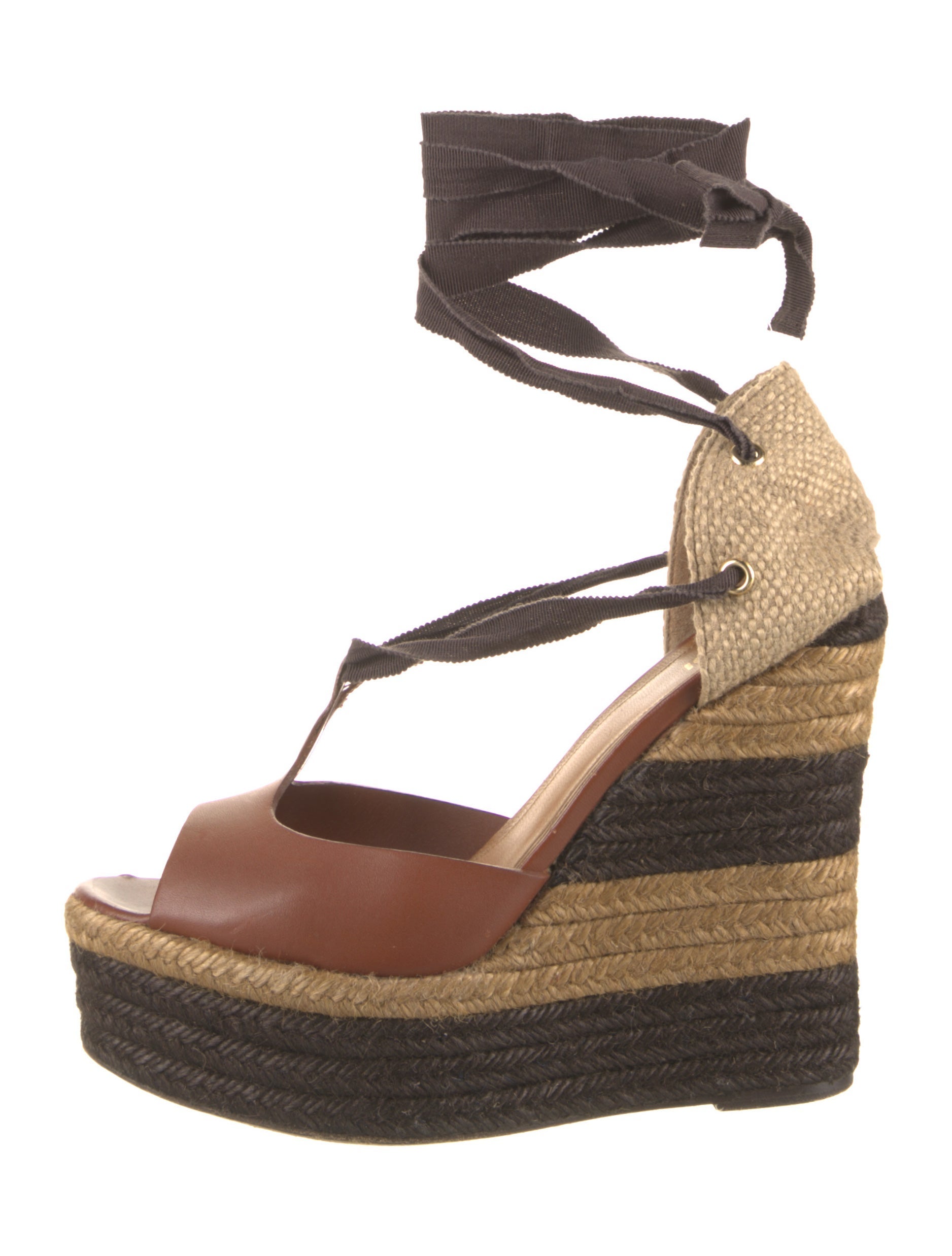Fendi Wedge Sandals - Black Sandals, Shoes - FEN32738 | The RealReal
