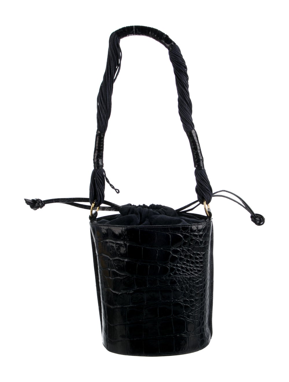 Fendi Crocodile Embossed Bucket Bag - Gem