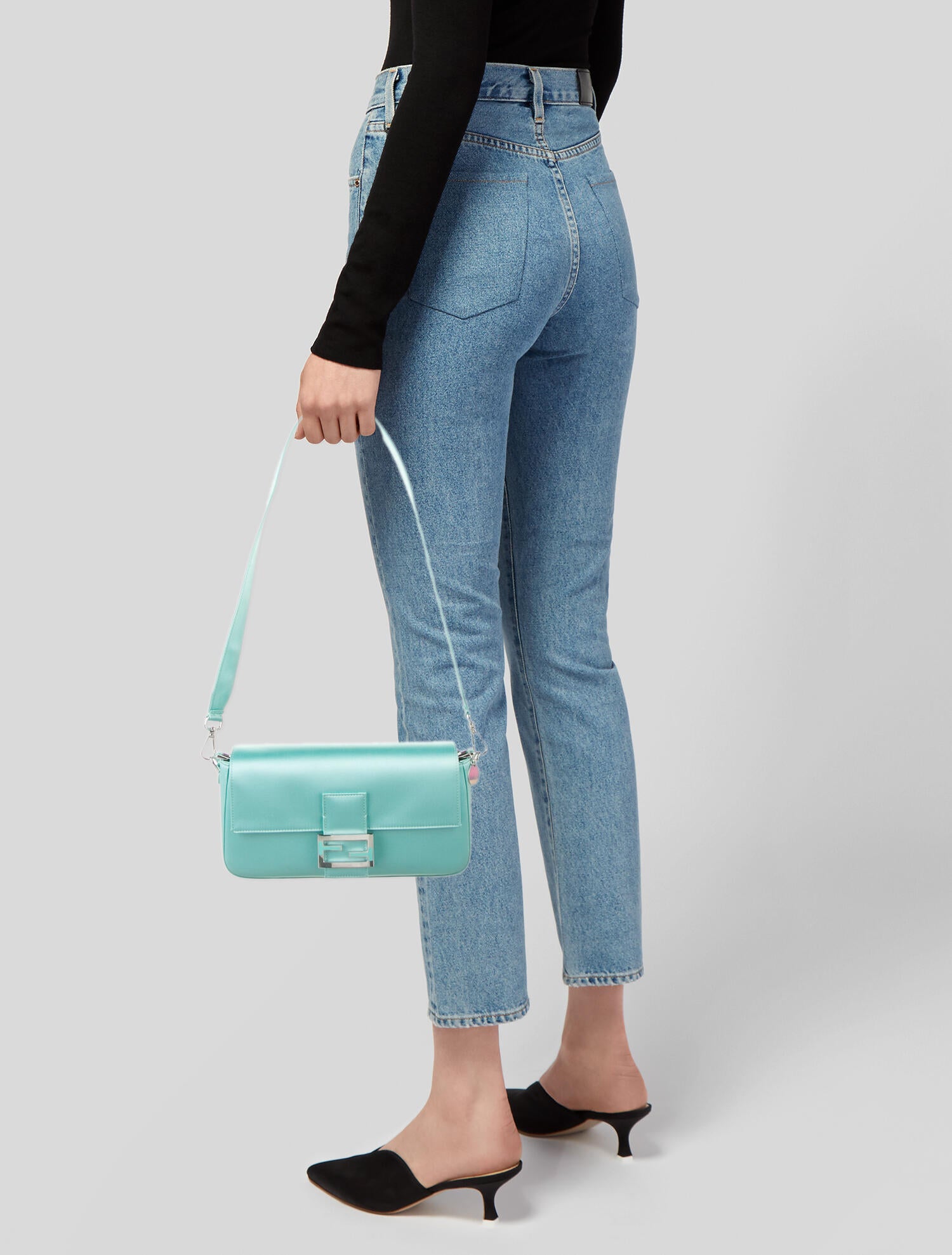 Fendi x Tiffany 2022 Medium Baguette Bag - Blue Shoulder Bags, Handbags ...