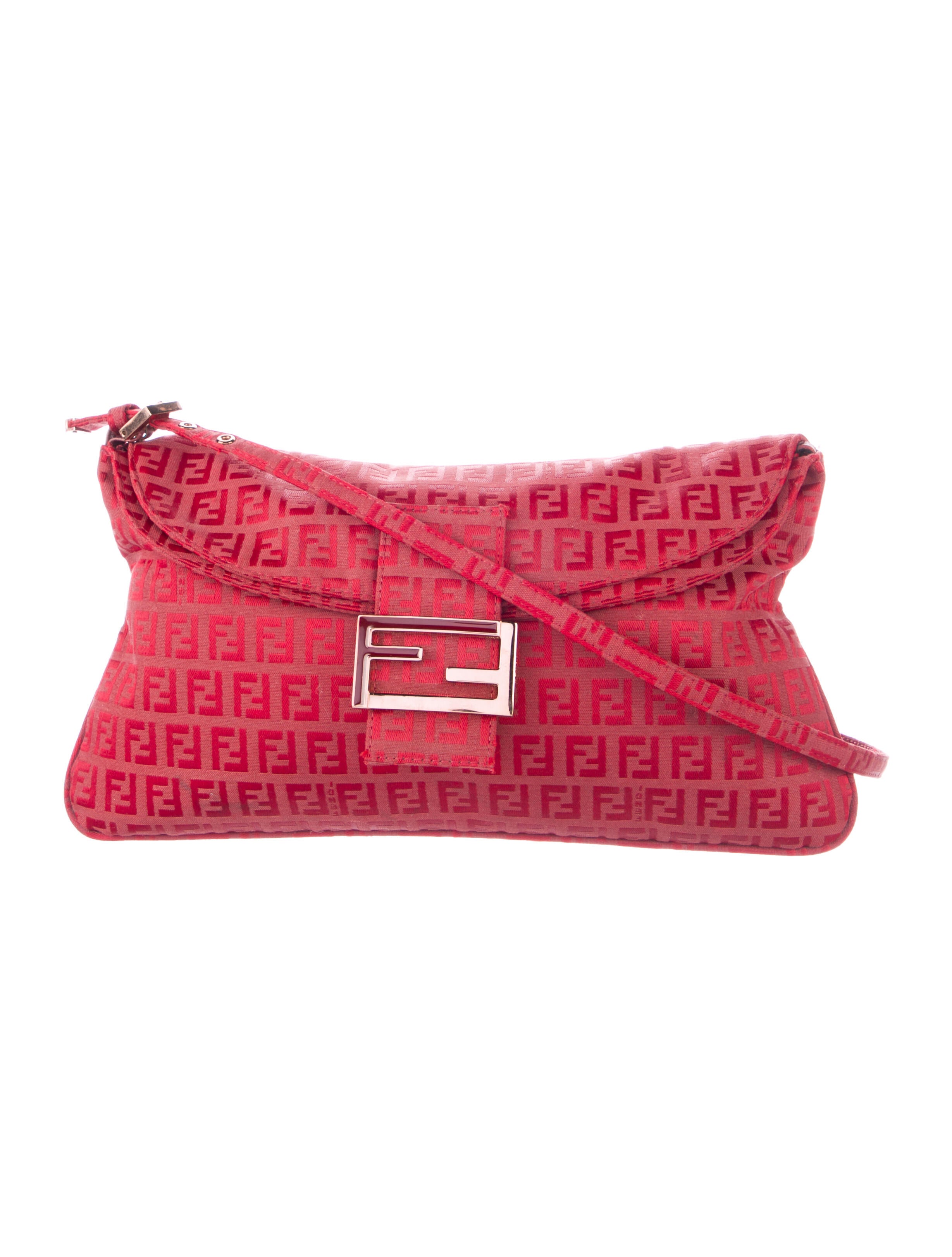 Fendi Patent Convertibe Baguette - Red Shoulder Bags, Handbags ...