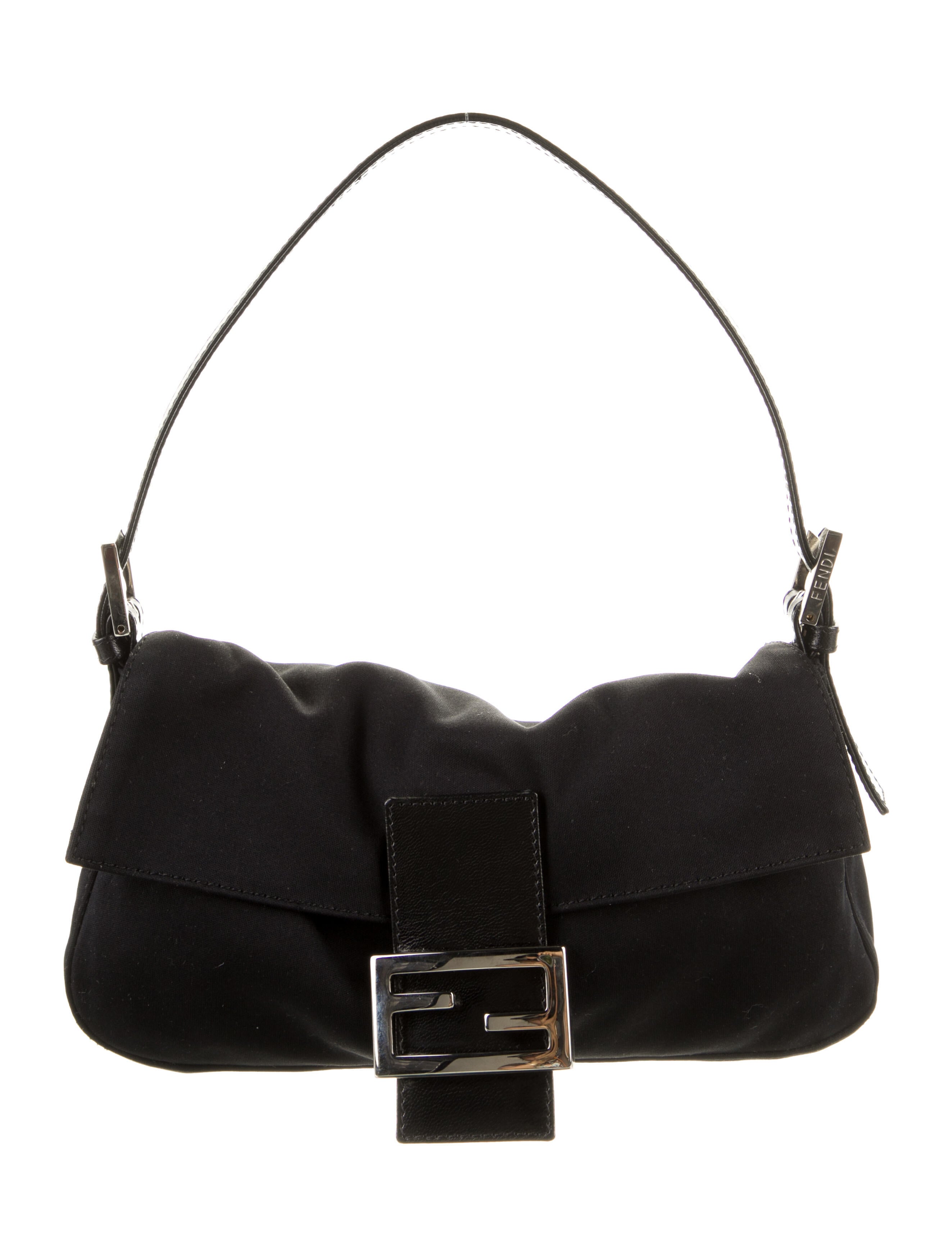 Fendi Neoprene Baguette - Black Shoulder Bags, Handbags - FEN266498 ...