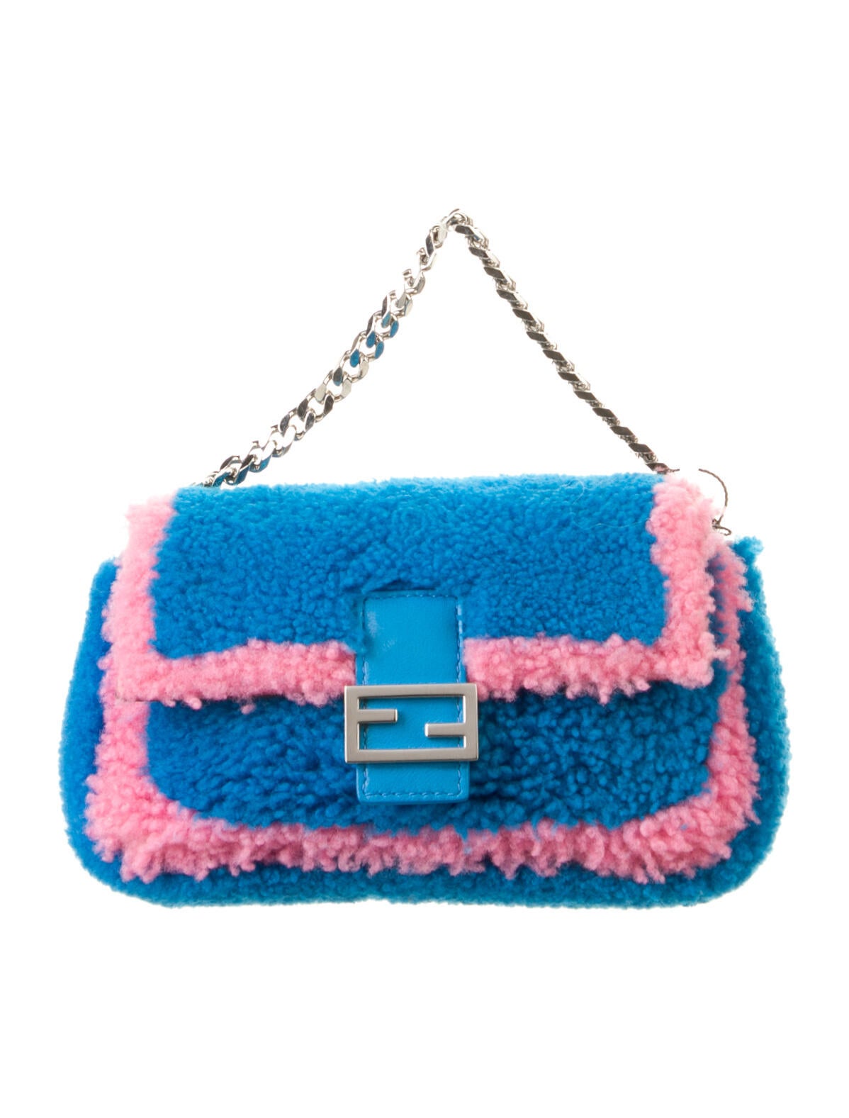 Fendi Suede & Leather Mini Bag - Brown Mini Bags, Handbags - FEN54734 ...