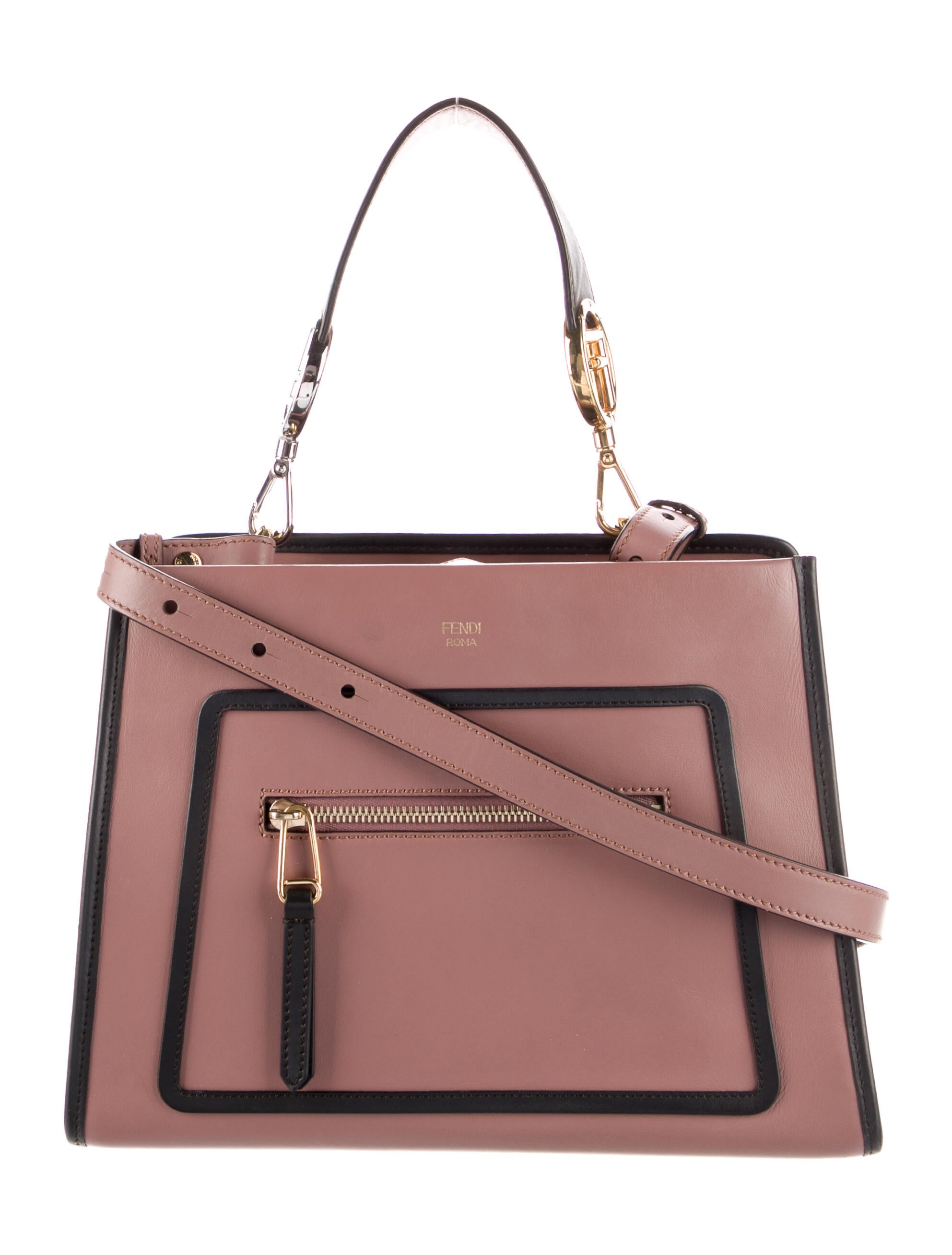 Fendi Small Leather Runaway Bag - Pink Handle Bags, Handbags ...
