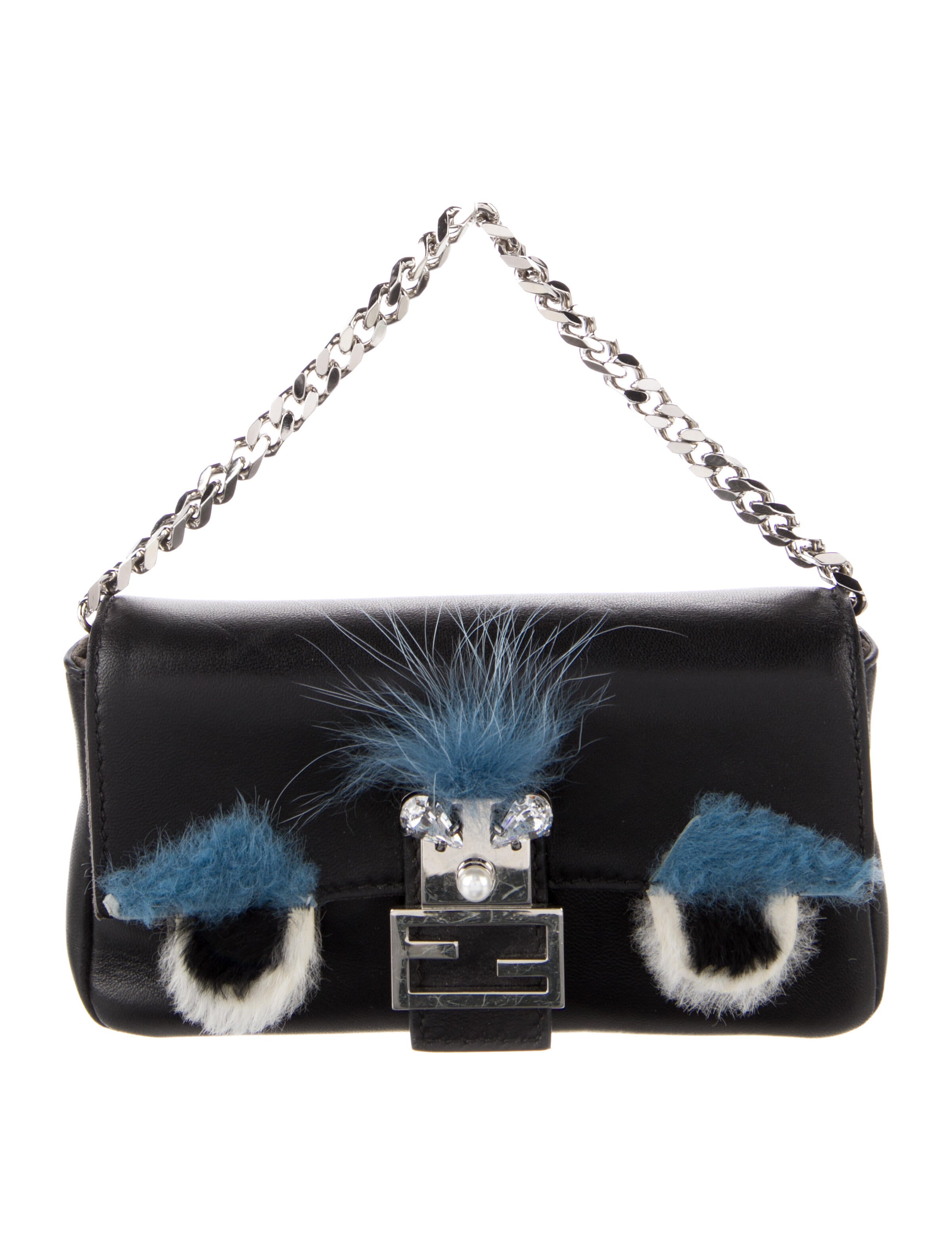 Fendi Micro Neoprene Baguette - Black Mini Bags, Handbags - FEN244533 ...