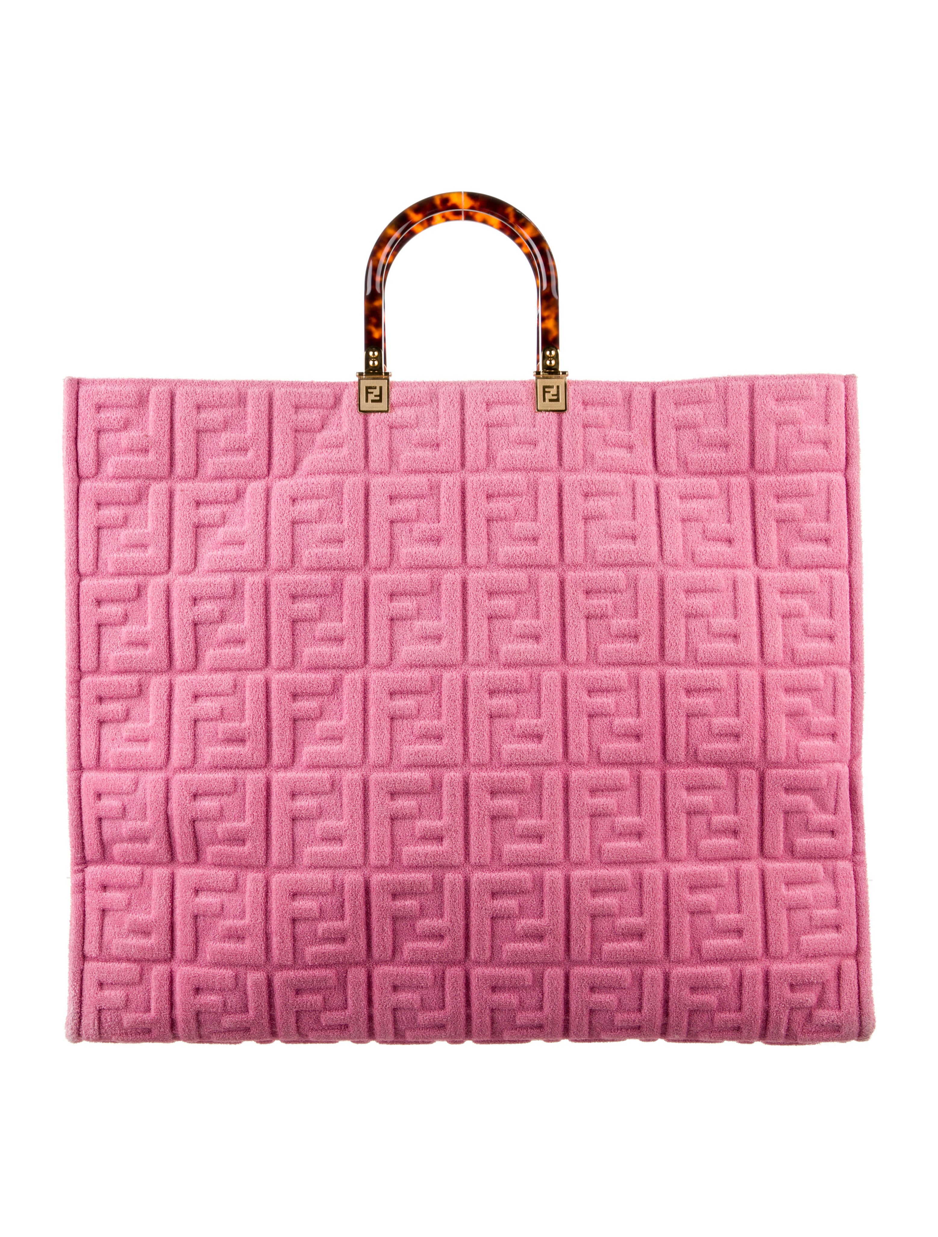 Fendi Large Zucca Sunshine Shopper - Pink Totes, Handbags - FEN272507 ...