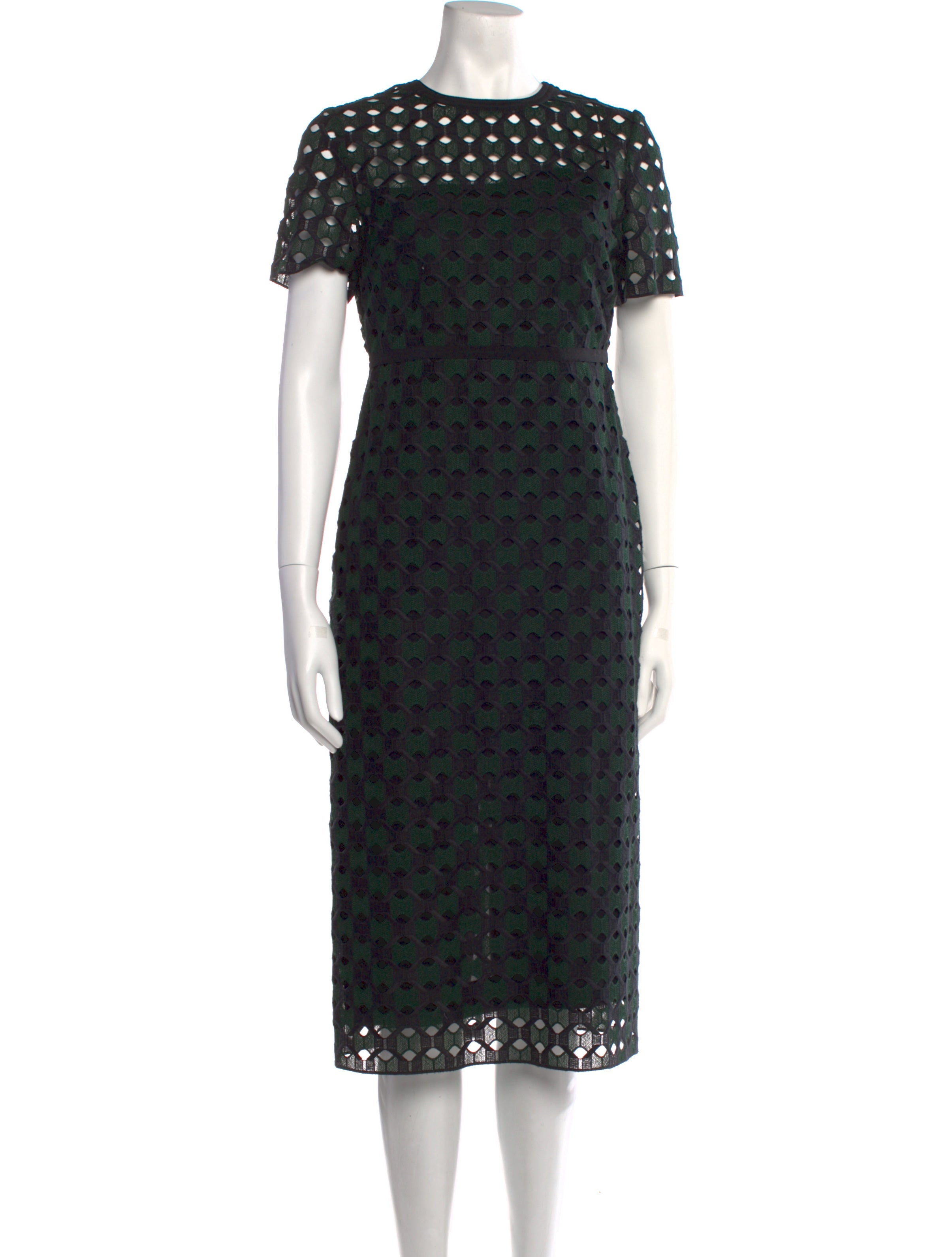 Fendi Polka Dot Print Midi Length Dress - Green Dresses, Clothing ...