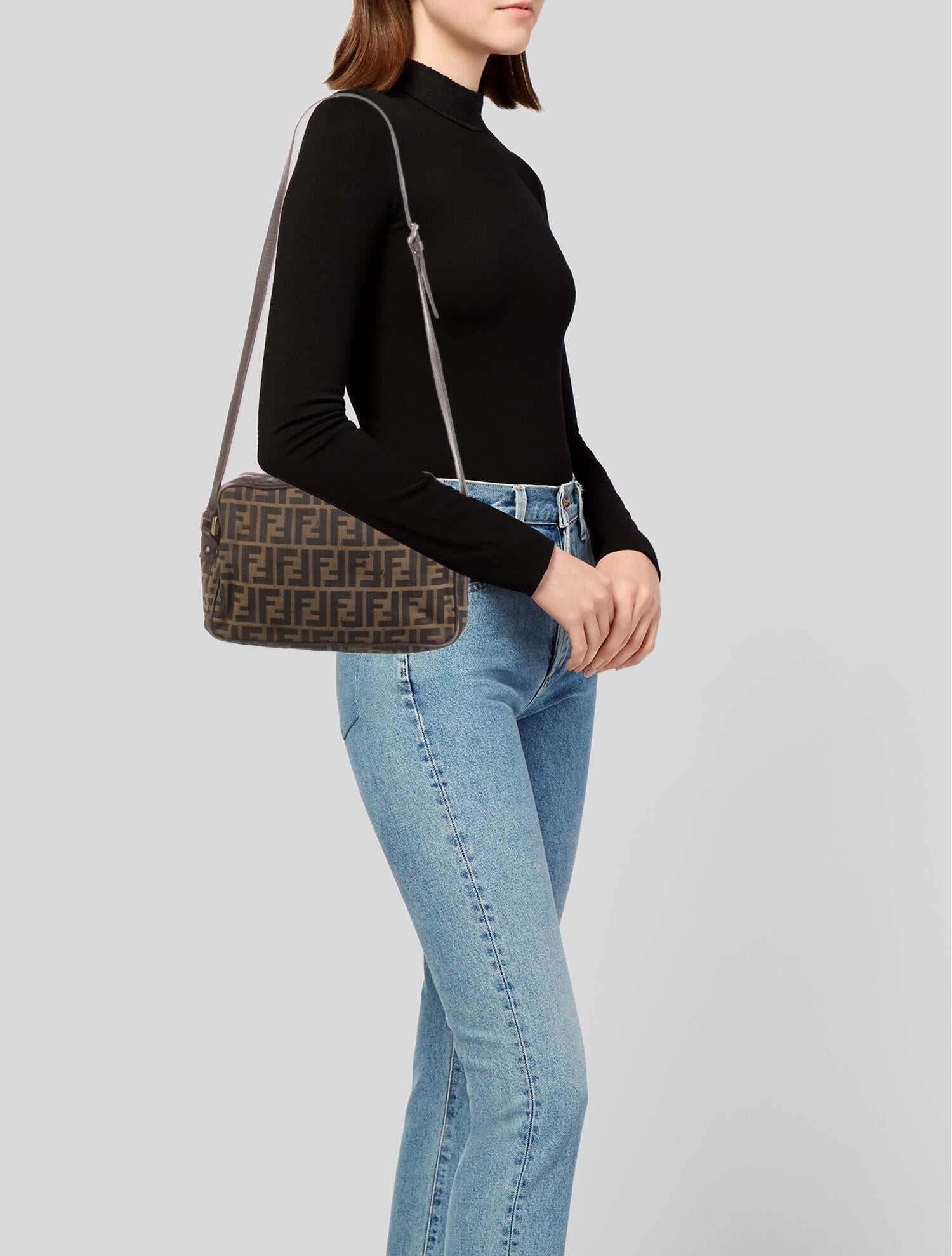 Fendi Vintage Zucca Crossbody Bag - Brown Crossbody Bags, Handbags ...