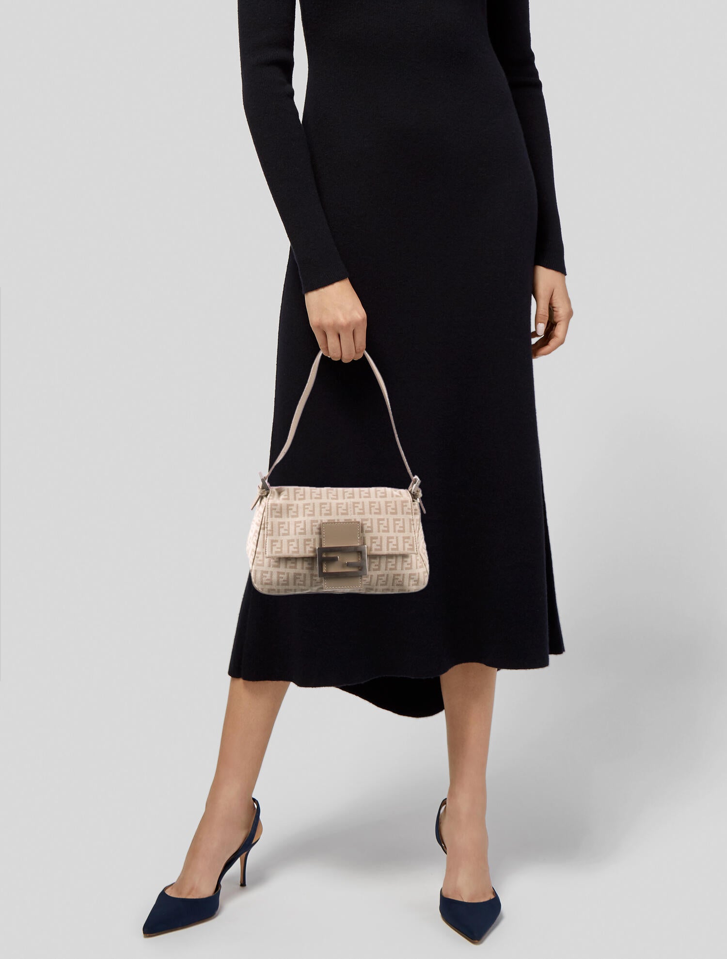 Fendi Zucca Mini Baguette - Neutrals Mini Bags, Handbags - FEN277144 ...