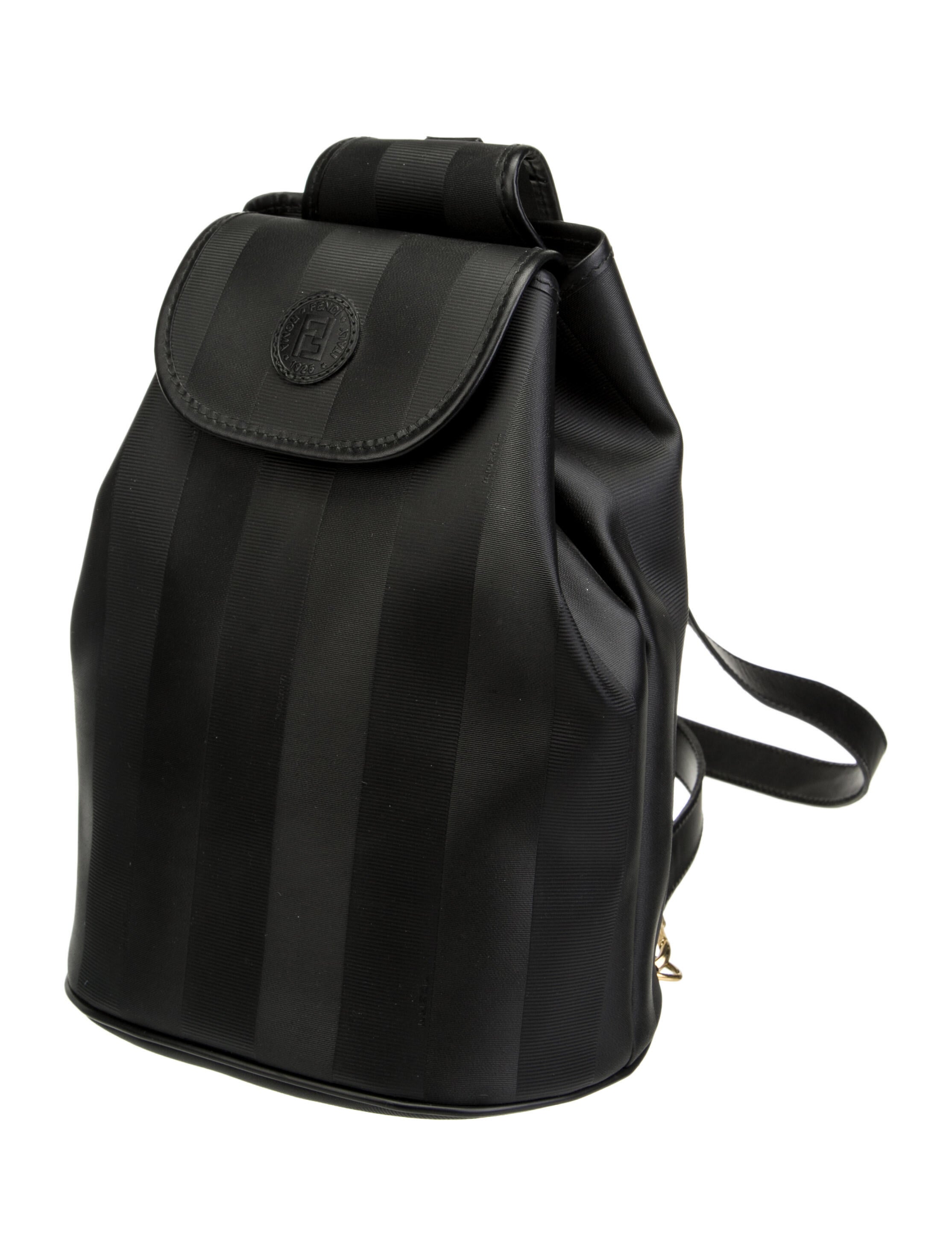 Fendi Pequin Sling Backpack - Black Backpacks, Handbags - FEN282538 ...