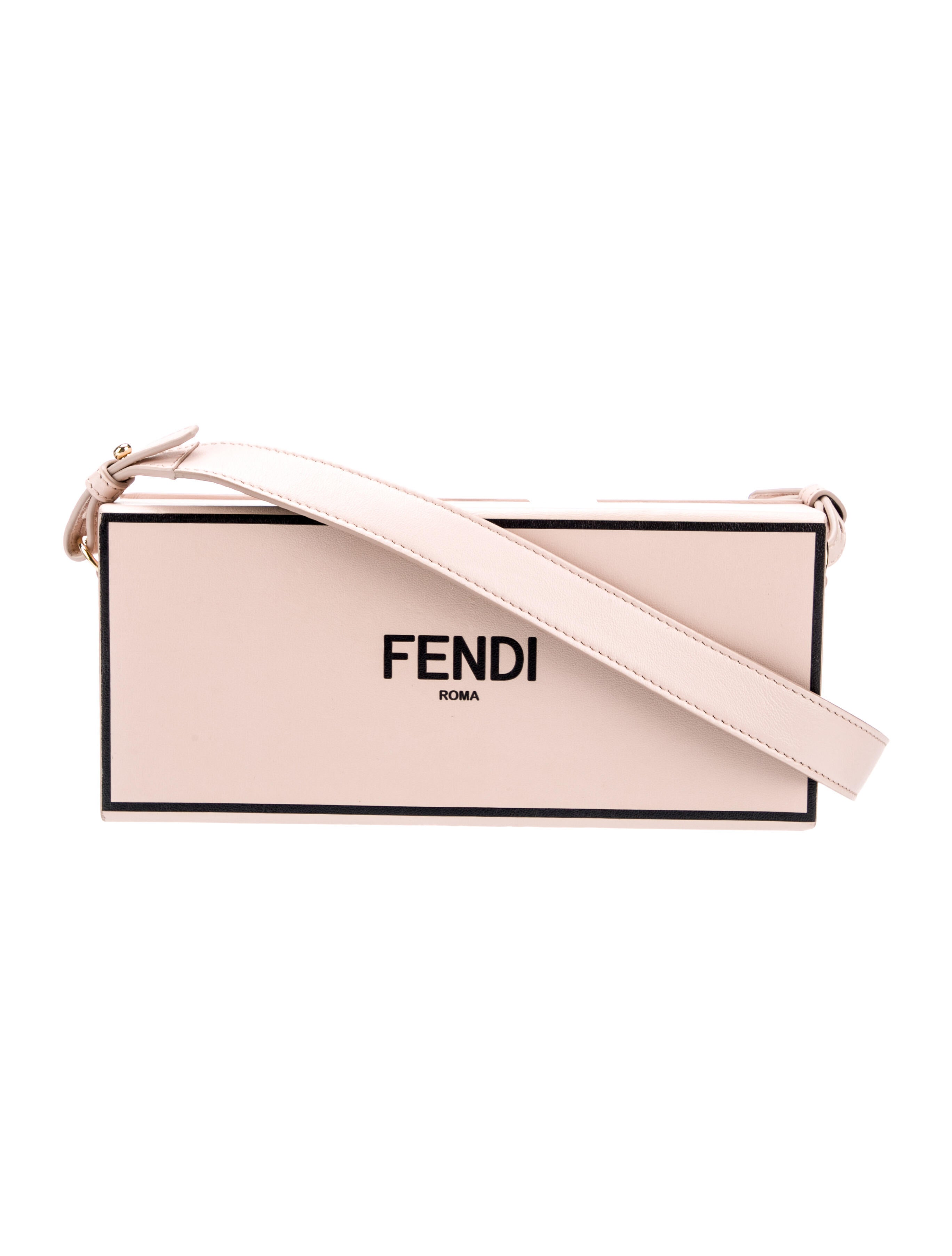 Fendi 2021 Logo Horizontal Box Crossbody Bag - Yellow Crossbody Bags ...