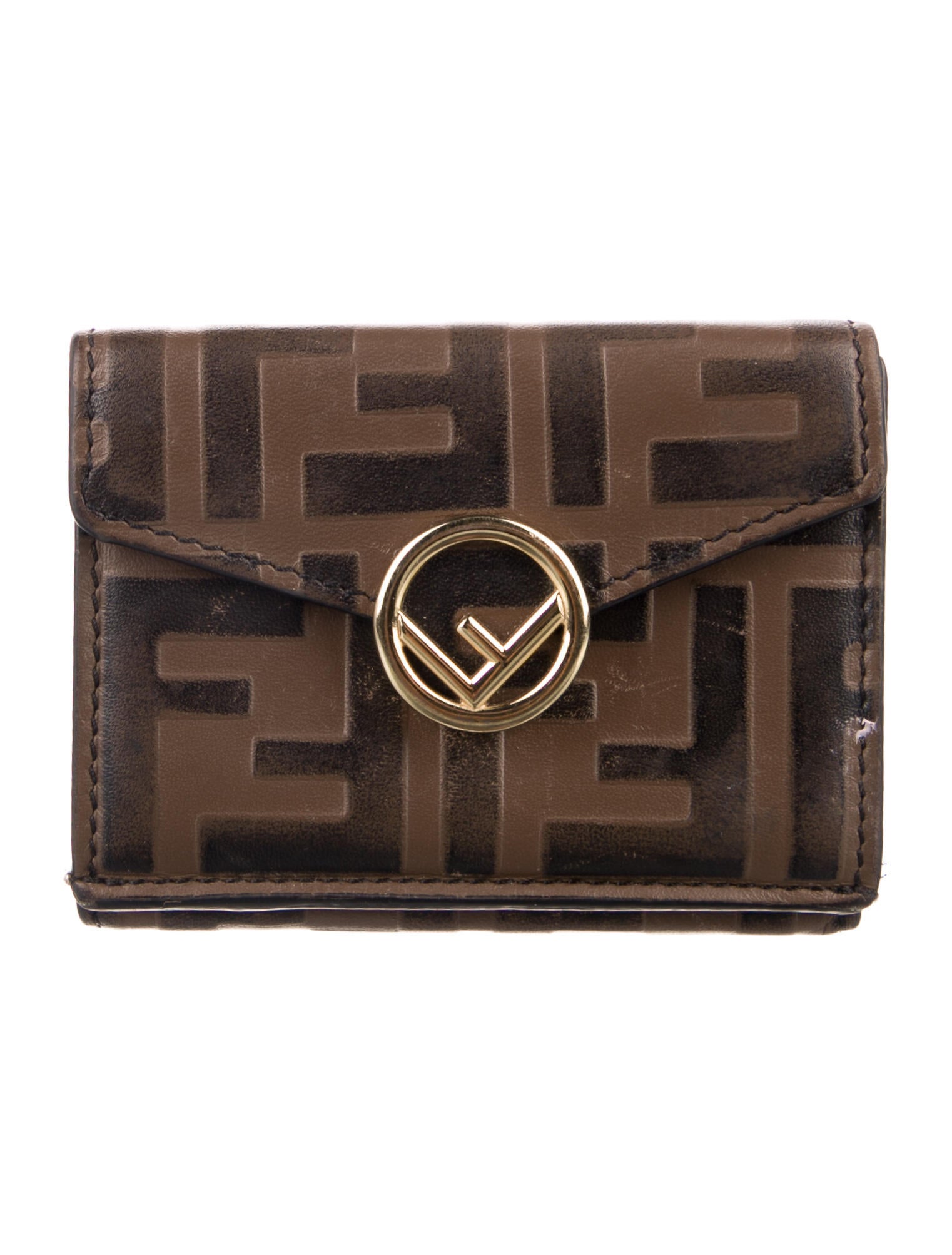 Fendi 2020 F is Fendi Compact Wallet - Brown Wallets, Accessories ...