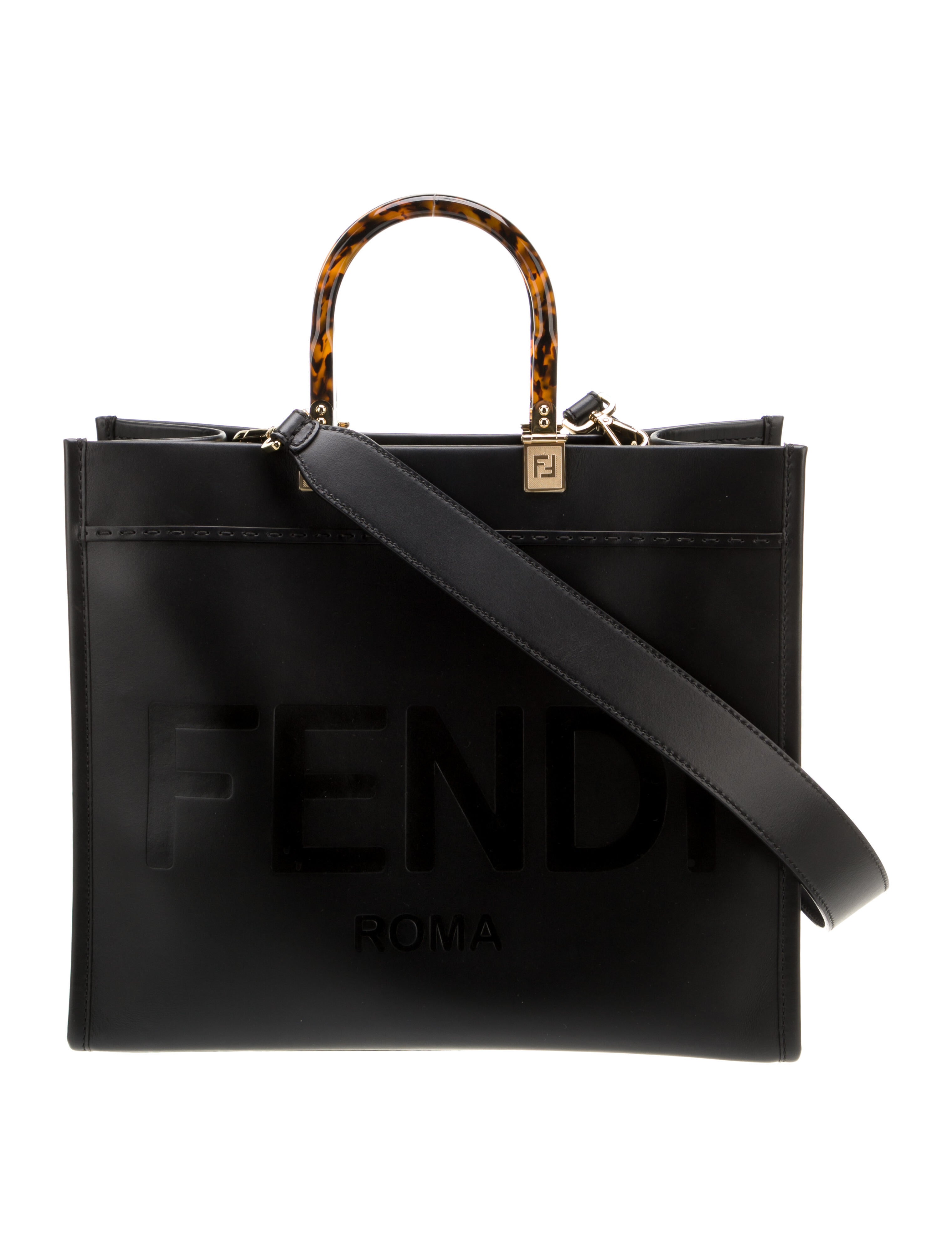 Fendi 2021 Medium Sunshine Shopper Tote - Black Totes, Handbags ...