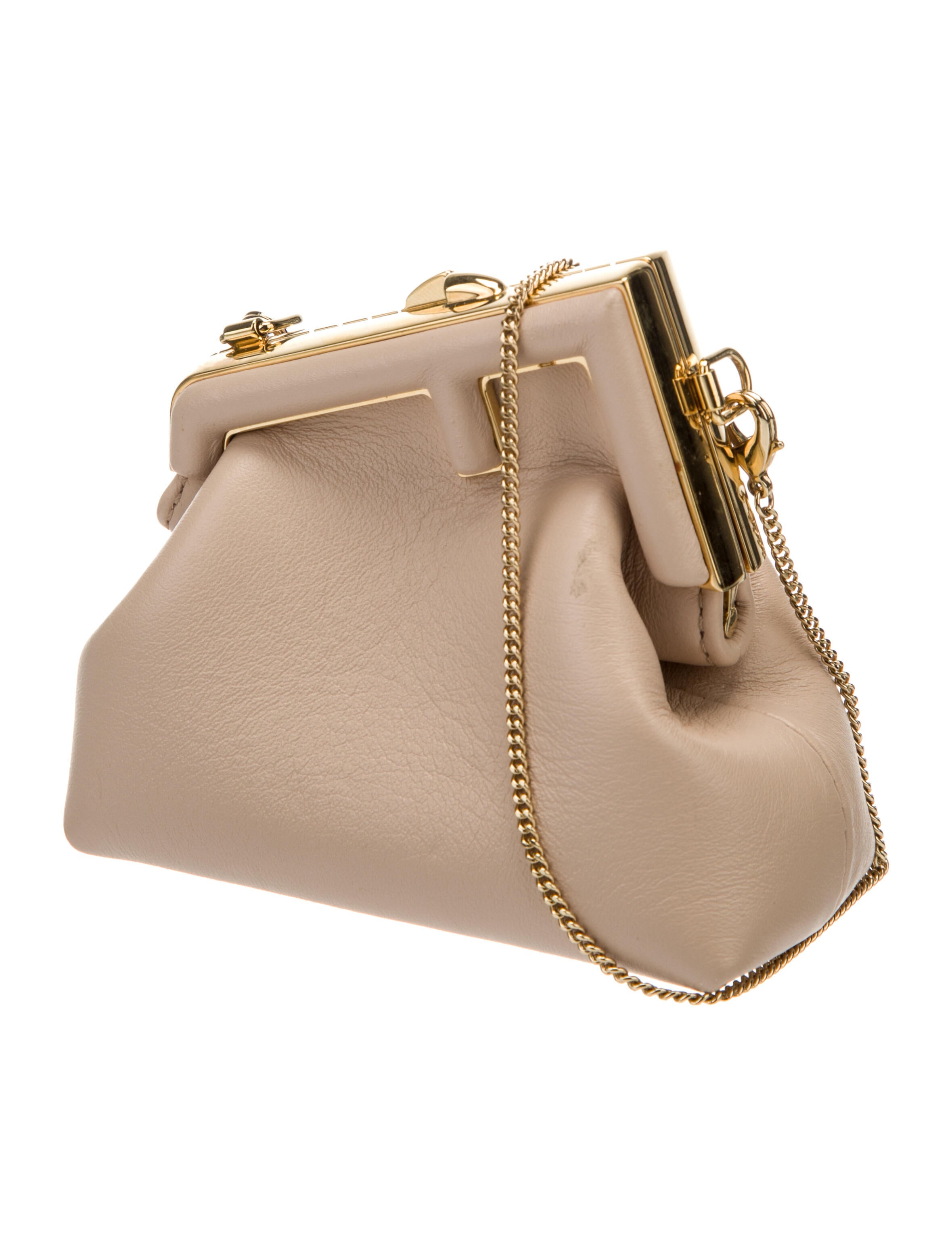 Fendi Nano First Charm Bag - Neutrals Mini Bags, Handbags - FEN288351 ...