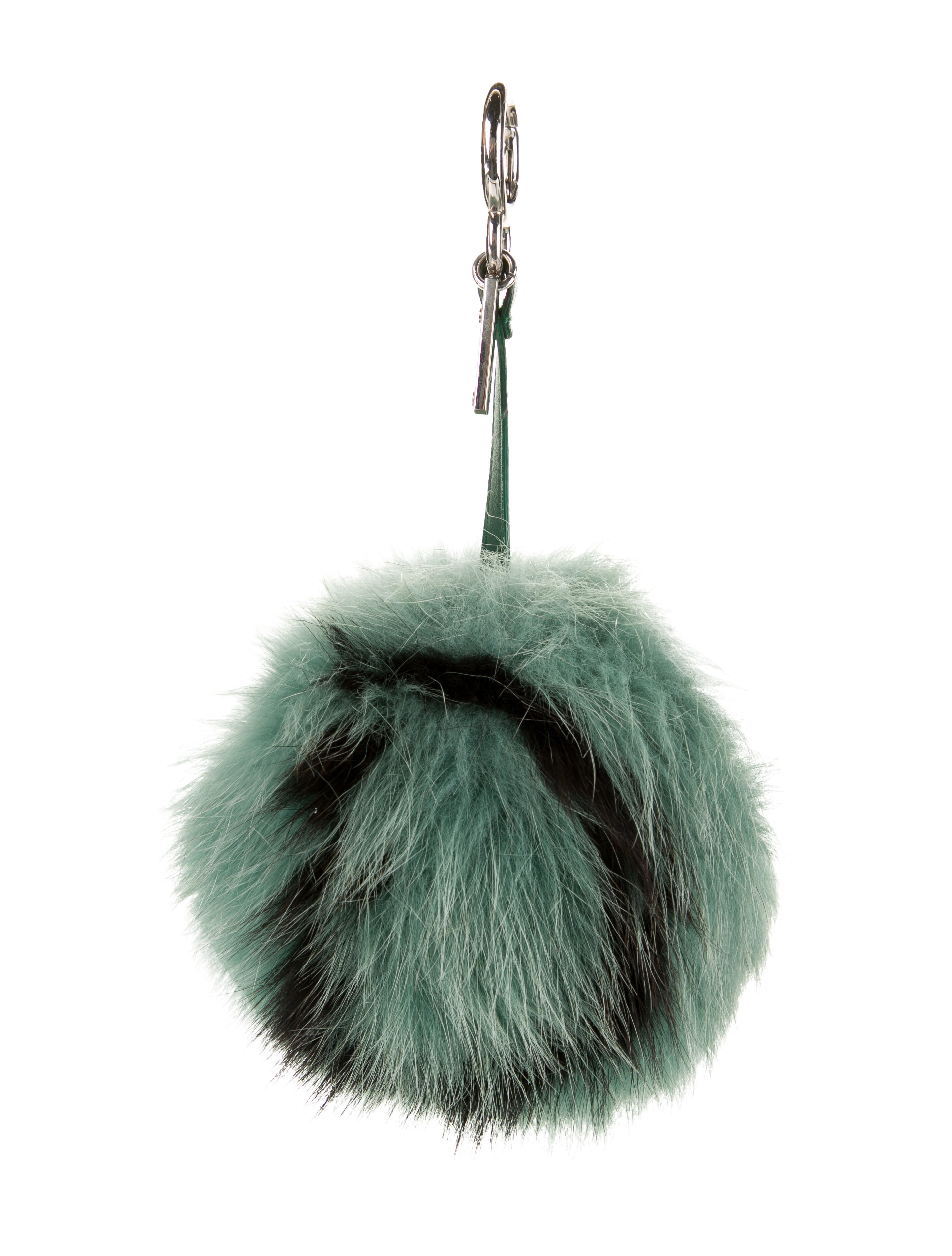 Fendi Fur Pom Pom Bag Charm - Brown Keychains, Accessories - FEN256406 ...