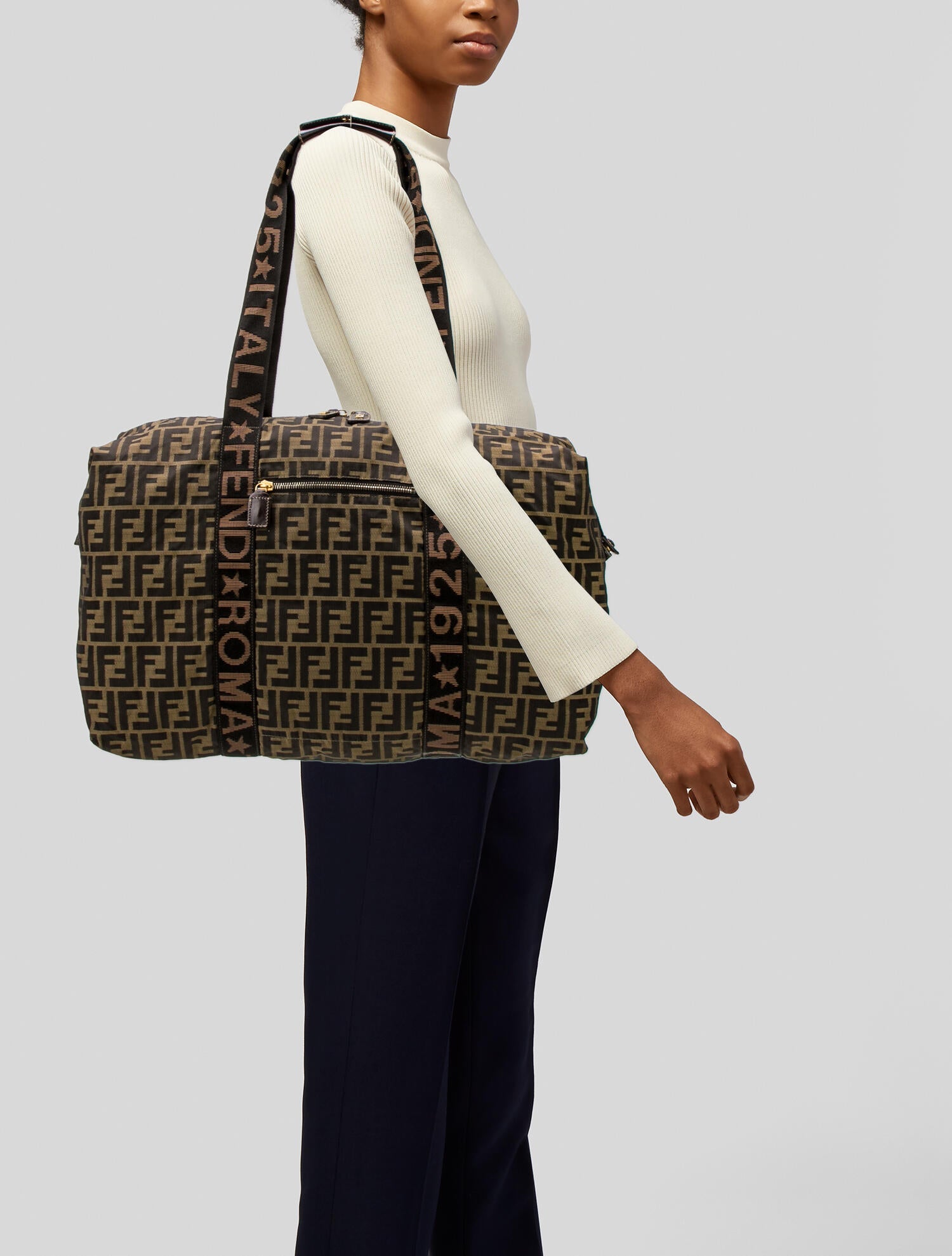 Fendi Large FF Zucca Mia Tote - Gold Totes, Handbags - FEN274702 | The ...