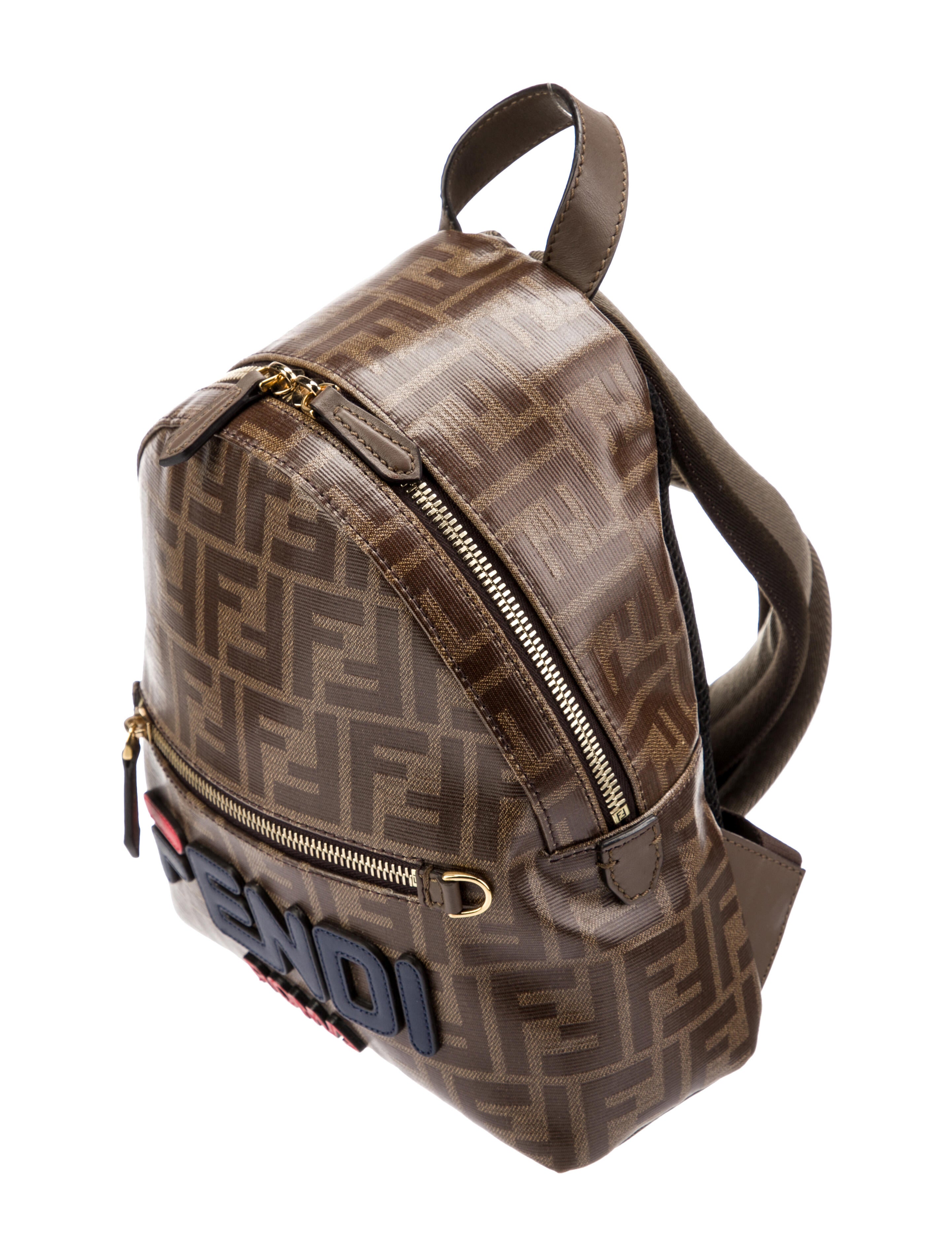 Fendi x FILA Mini Mania Zucca Backpack - Backpacks, Handbags | The RealReal