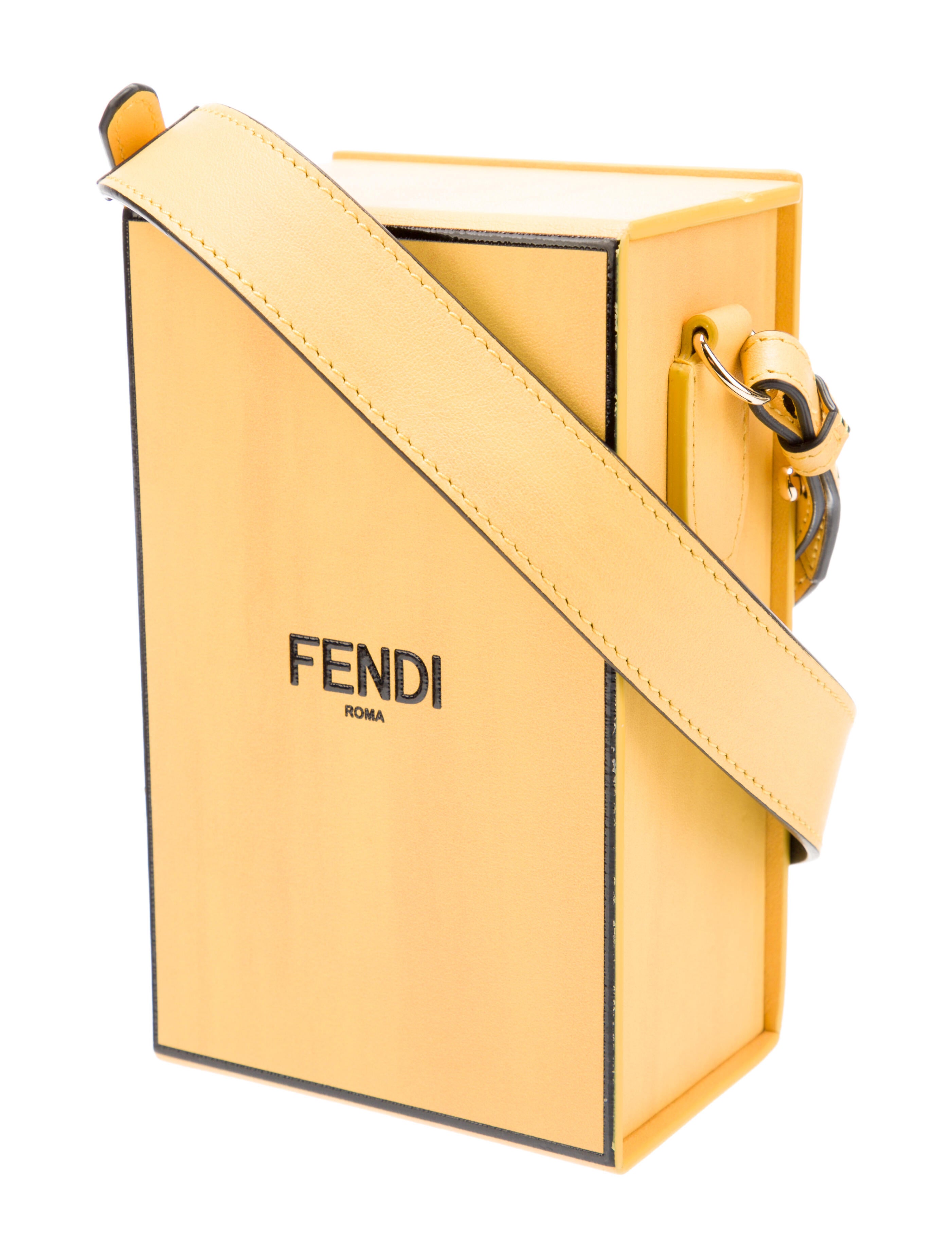 Fendi Vertical Box Crossbody Bag - Yellow Messenger Bags, Bags ...