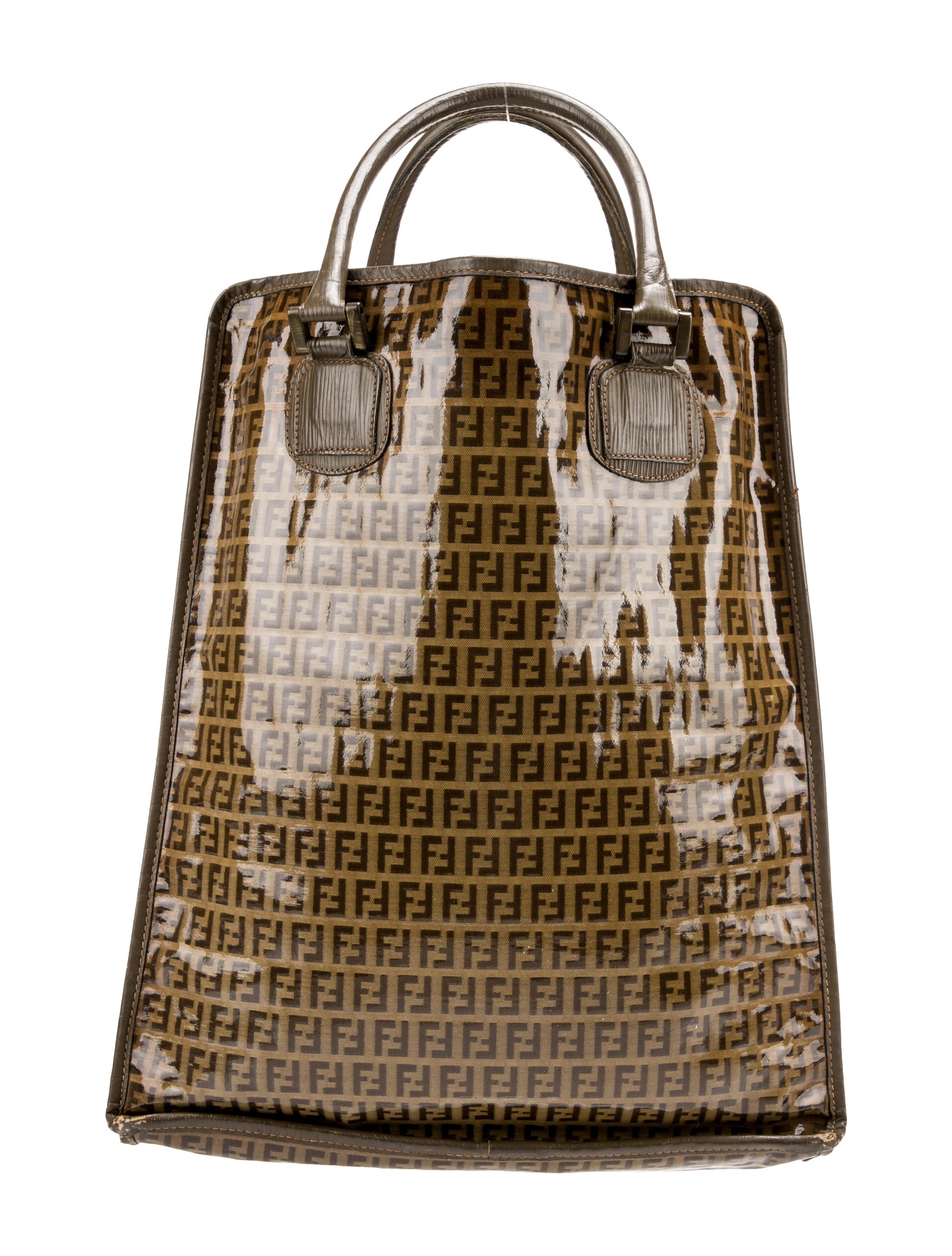 Fendi Zucchino Tote Bag - Brown Totes, Handbags - FEN295477 | The RealReal