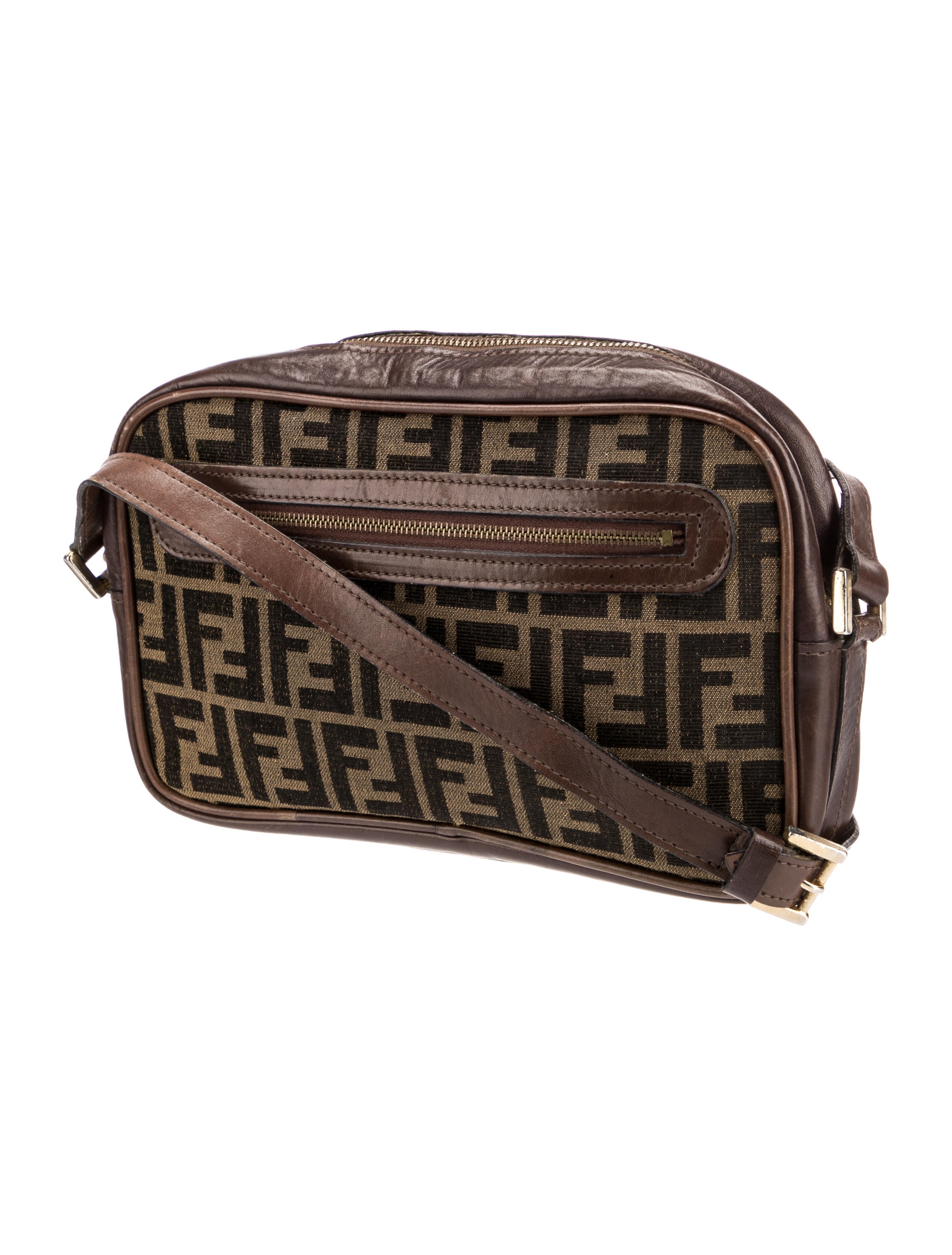 Fendi Vintage Zucca Crossbody Bag - Brown Crossbody Bags, Handbags ...