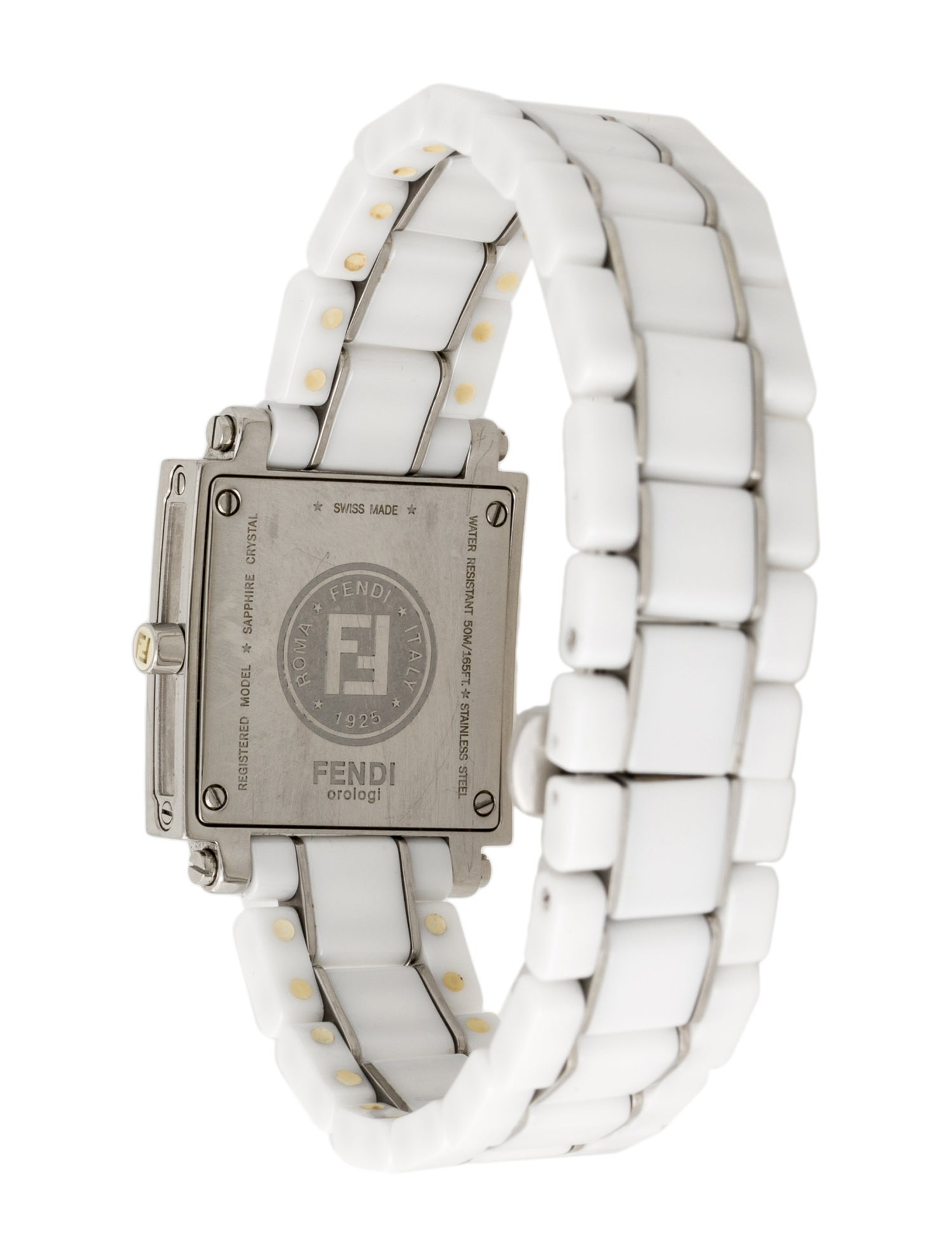 Fendi White Ceramic Diamond Watch - F622240DDC | The RealReal