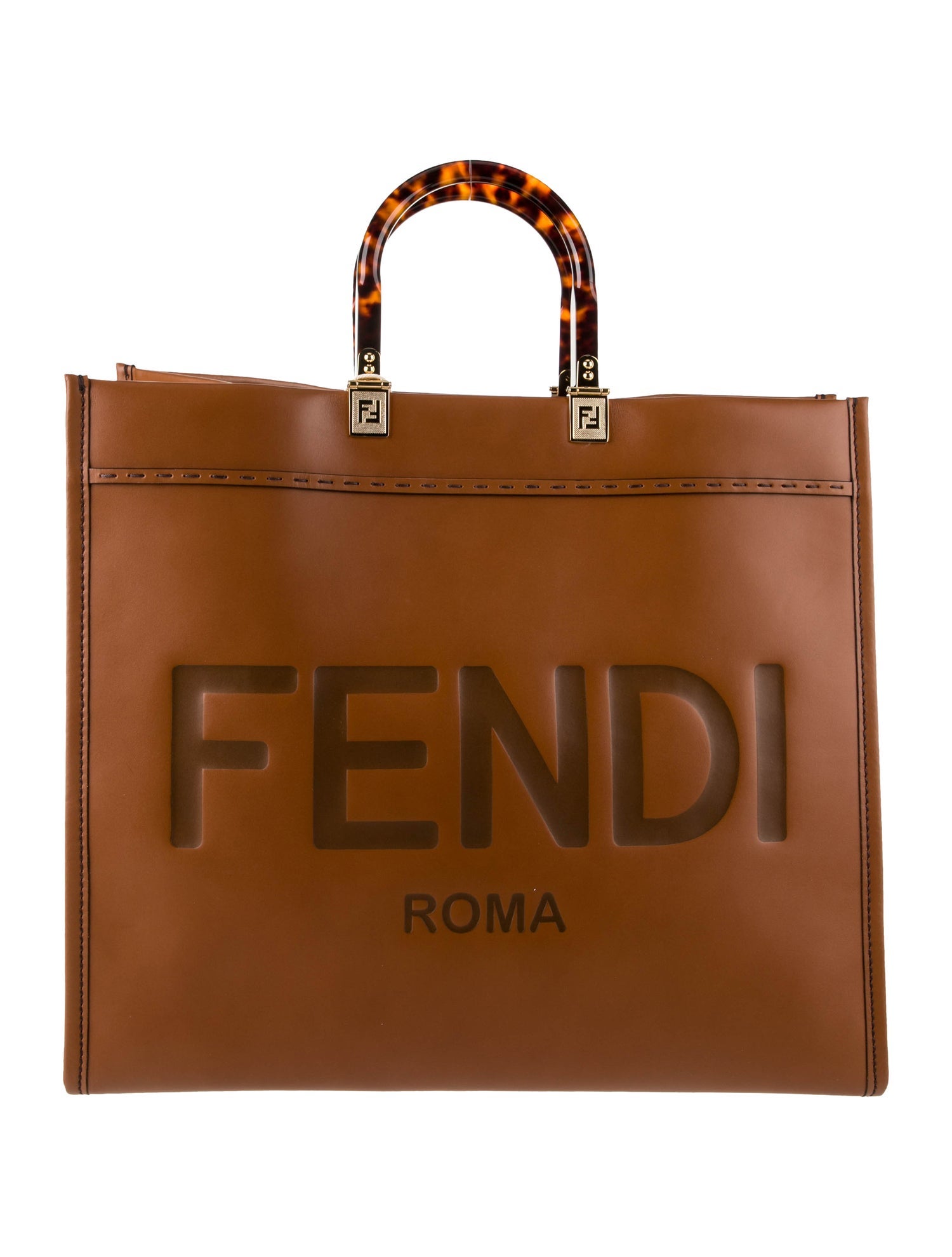 Fendi 2021 Medium Sunshine Shopper Tote - Brown Totes, Handbags ...