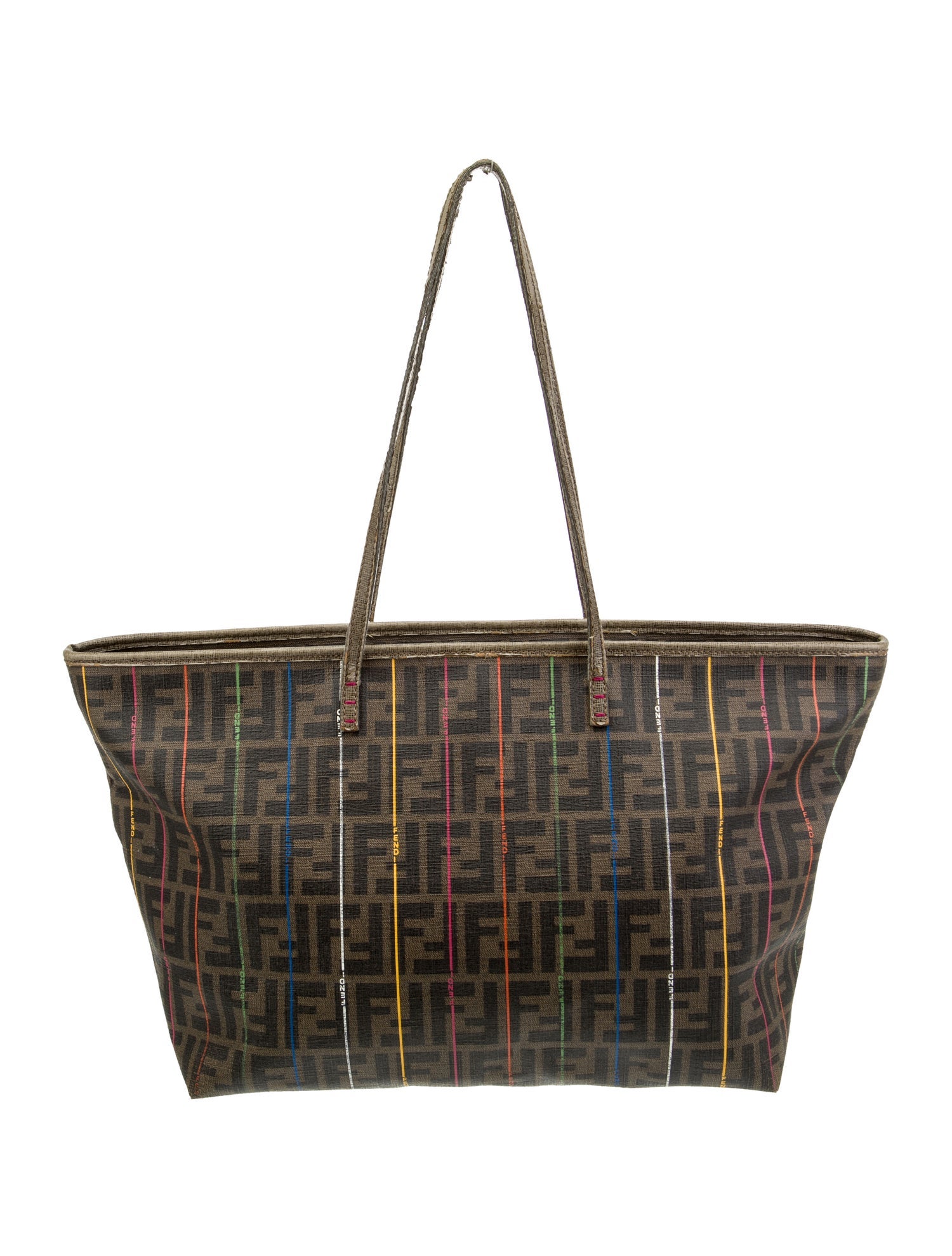Fendi Zucca Roll Tote - Brown Totes, Handbags - FEN299362 | The RealReal