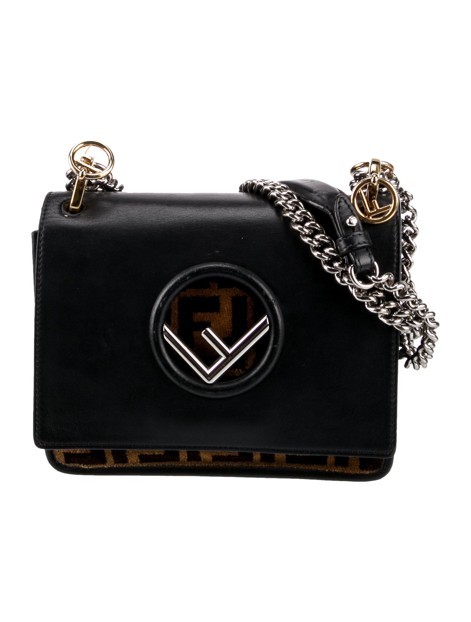 Fendi F is Fendi Small Kan I Shoulder Bag - Black Crossbody Bags ...