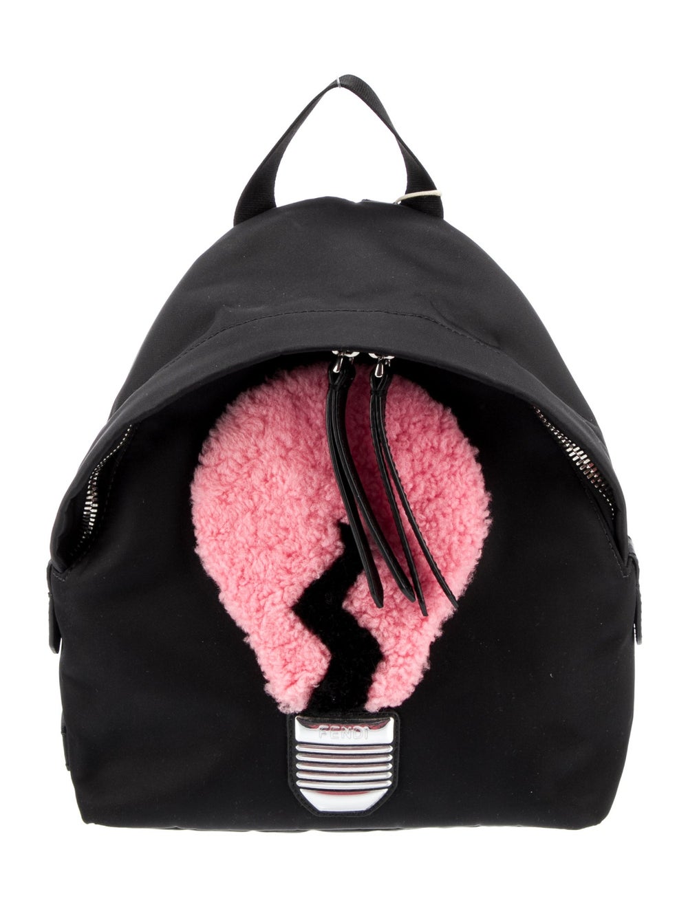 Fendi Mini Shearling Lightbulb Backpack - Gem
