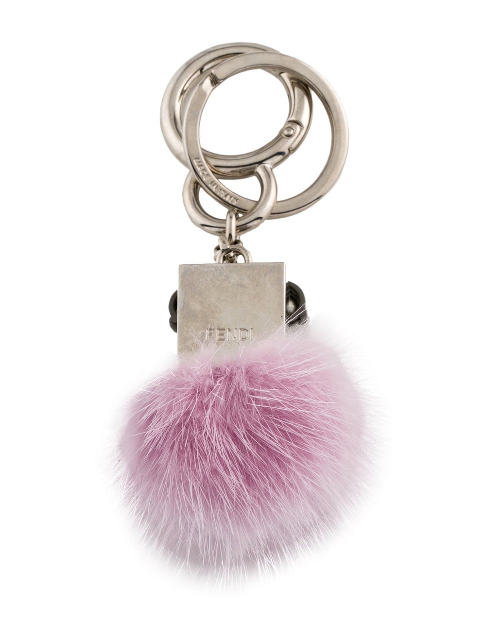 Fendi Cube Silver-tone Keychain - Silver Keychains, Accessories ...