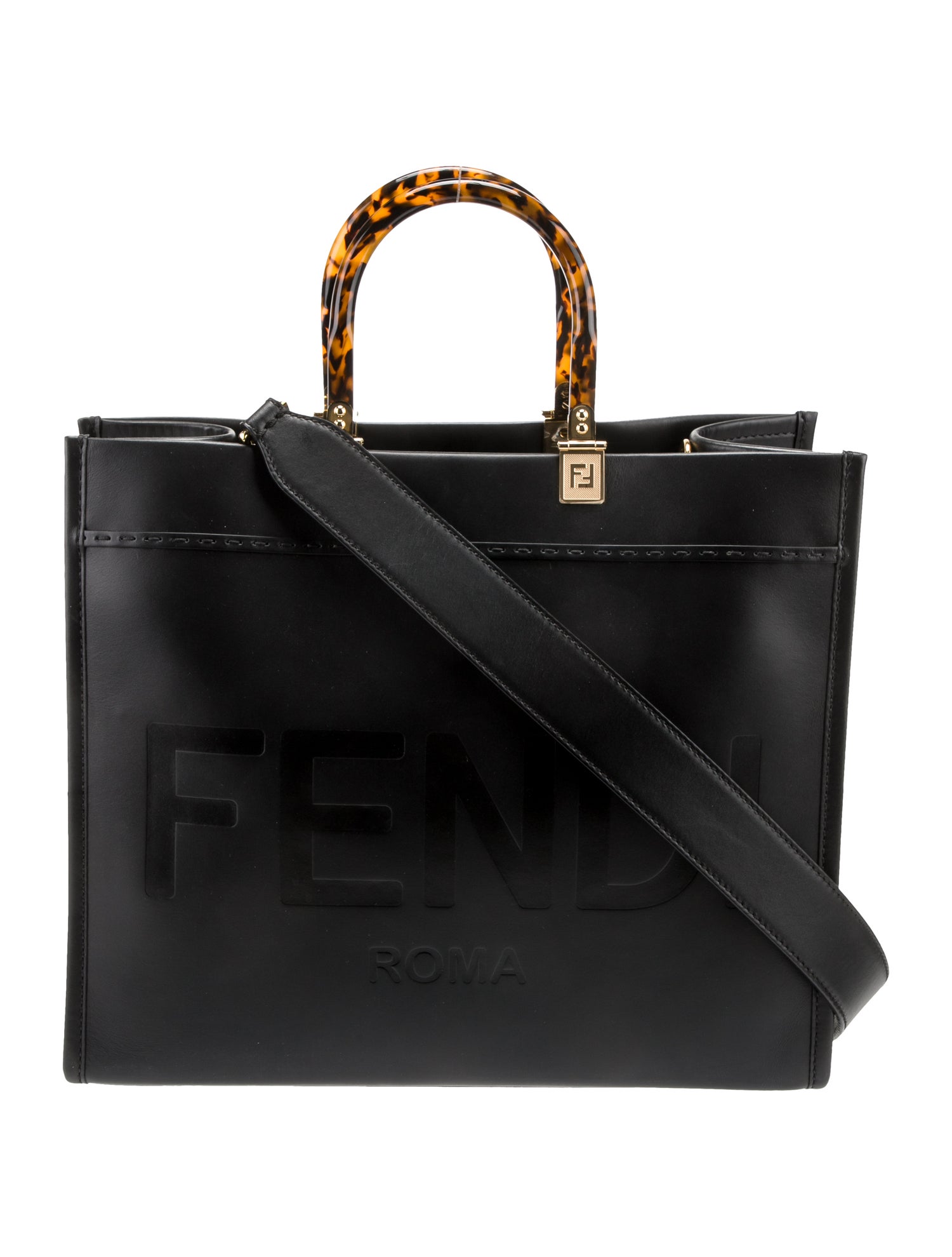 Fendi 2021 Medium Sunshine Shopper Tote - Black Totes, Handbags ...