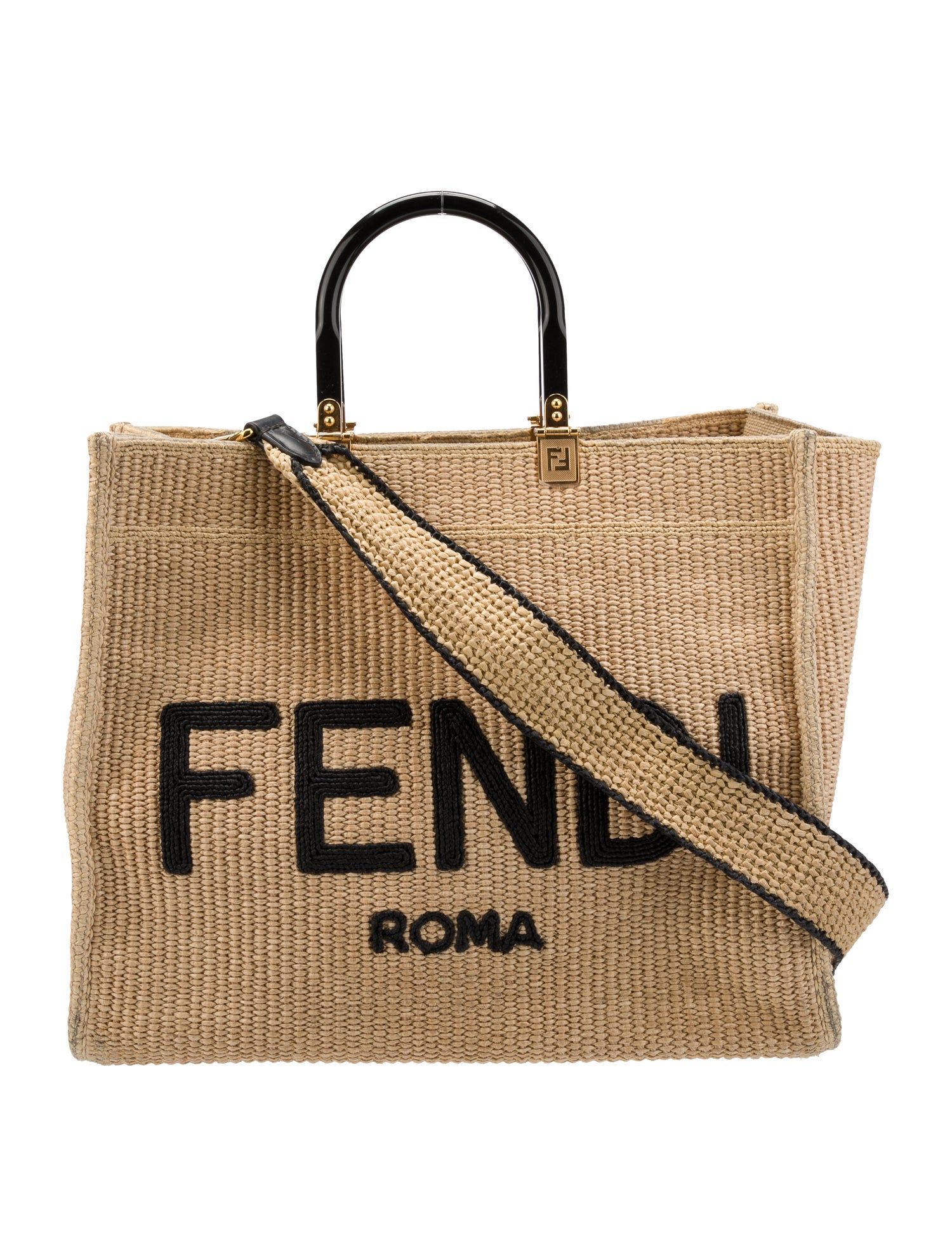 Fendi Mini Sunshine Shopper Tote - Neutrals Totes, Handbags - FEN294987 ...