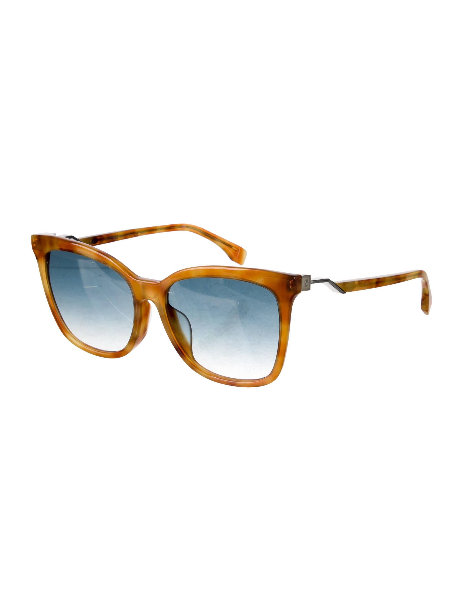 Chrome Hearts Square Gradient Sunglasses - Brown Sunglasses ...