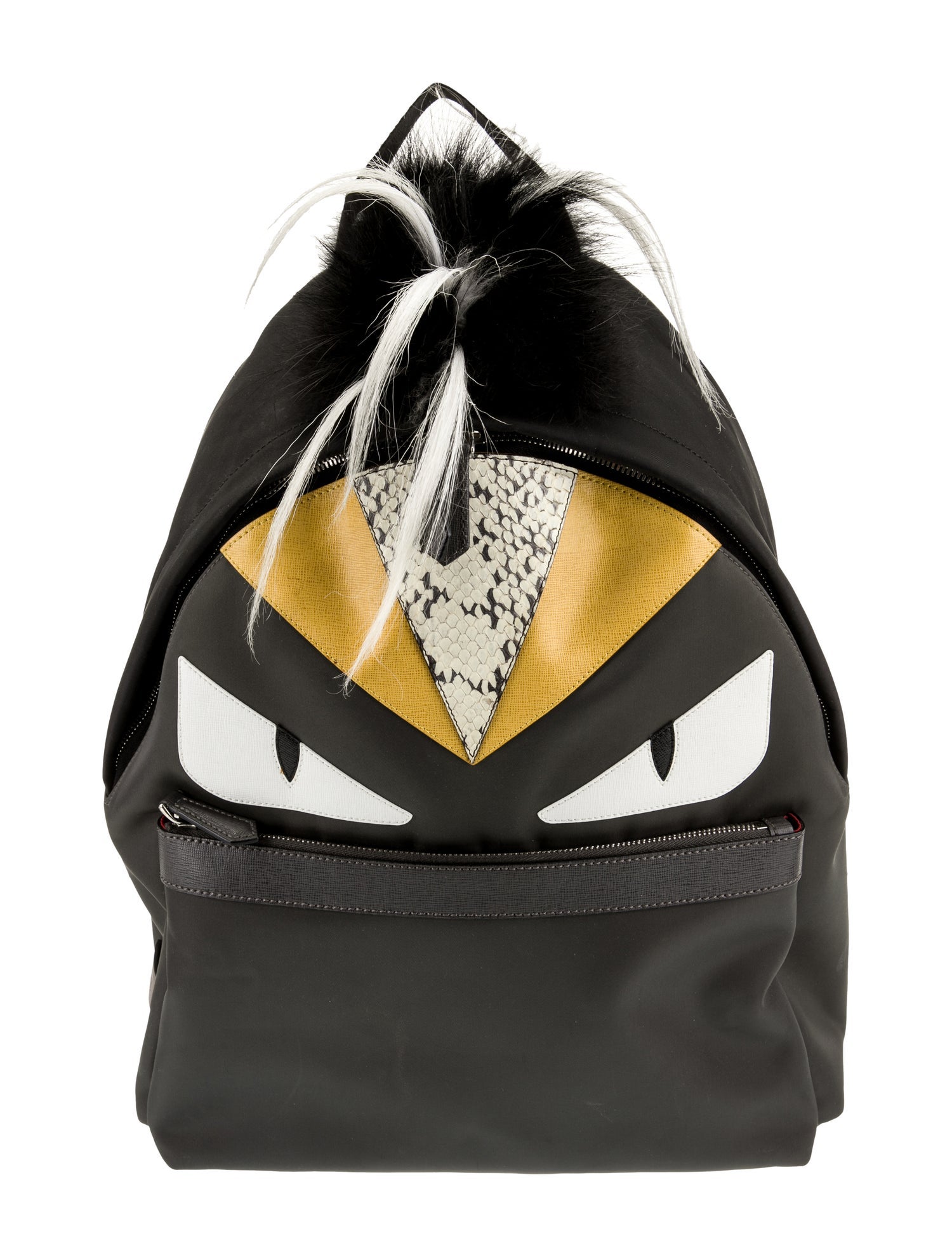 Fendi Monster Eyes Backpack - Grey Backpacks, Handbags - FEN304090 ...