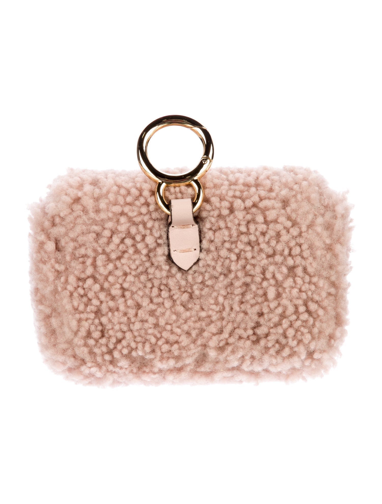 Fendi Shearling Baguette Mini Bag - Mini Bags, Handbags | The RealReal