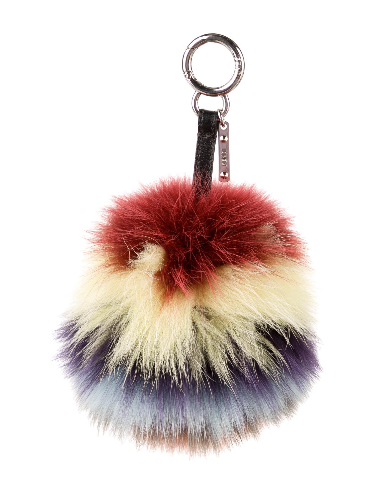 Fendi Fendi Fox Fur Keychain - Blue Keychains, Accessories - FEN296193 ...