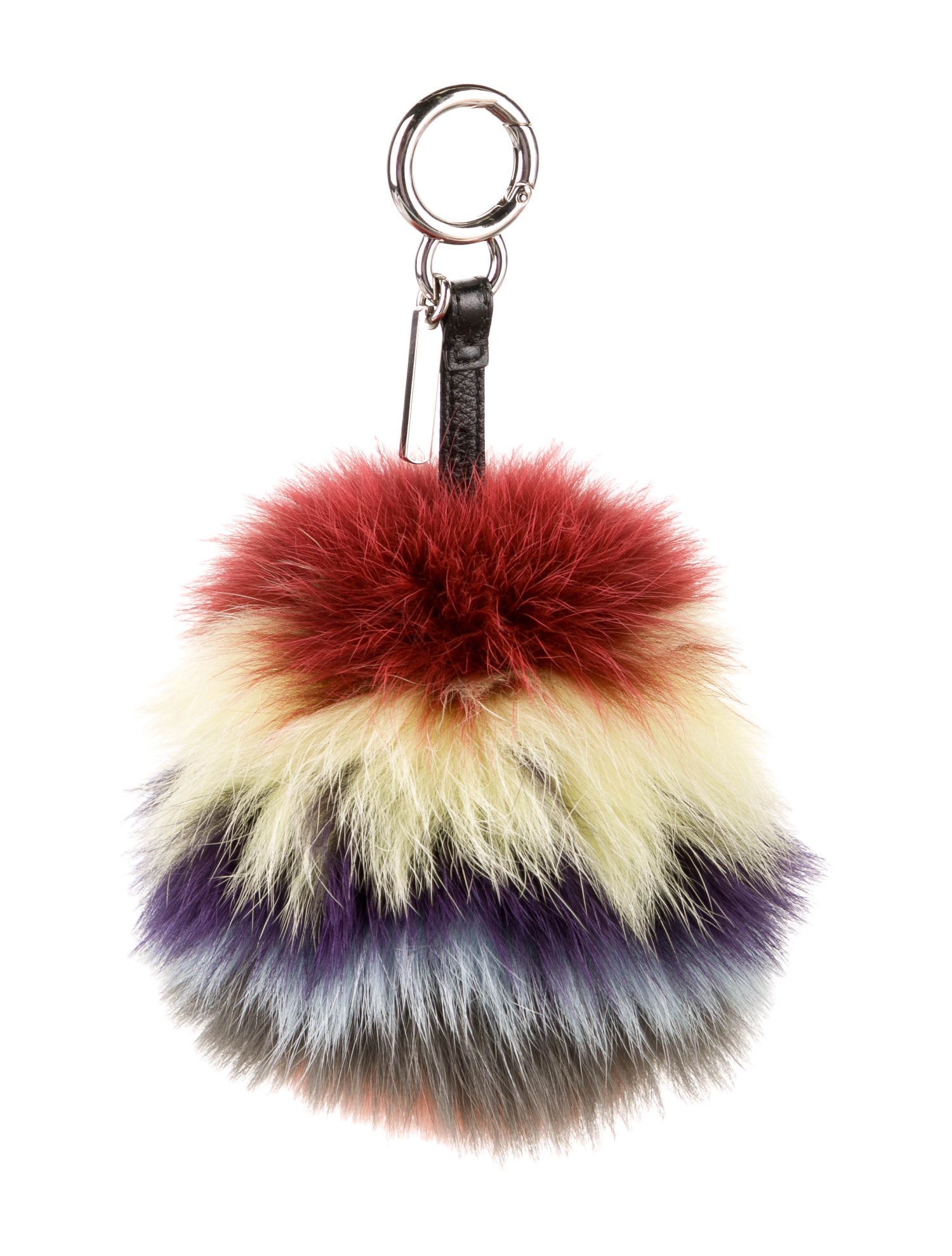 Fendi Fendi Fox Fur Keychain - Blue Keychains, Accessories - FEN296193 ...