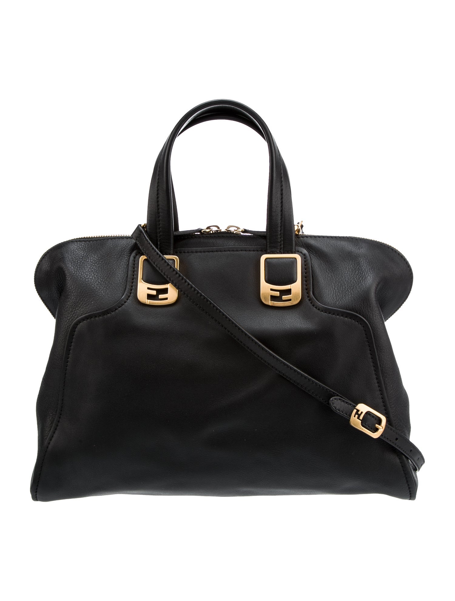 Fendi Large Chameleon Tote - Black Handle Bags, Handbags - FEN306594 ...