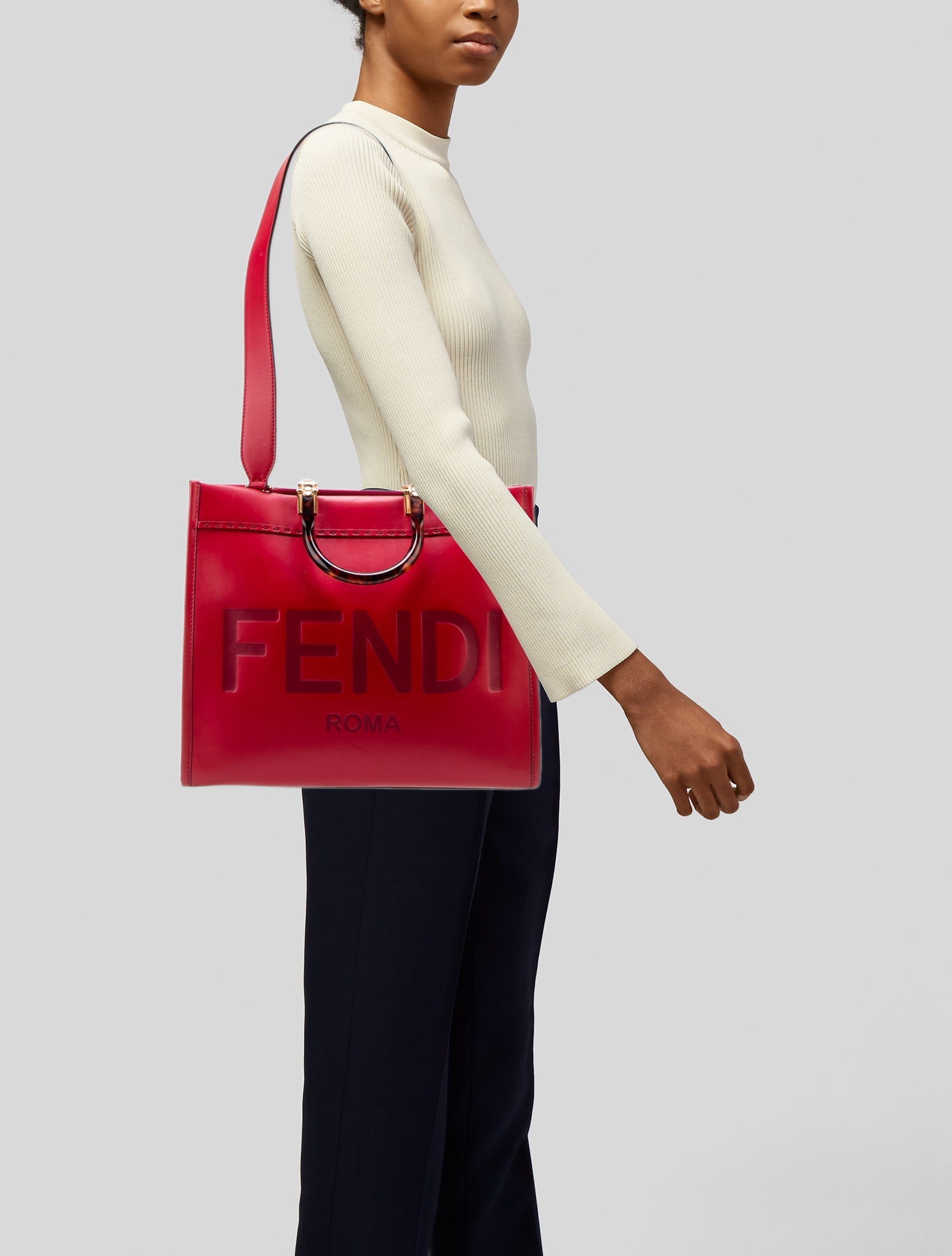 Fendi 2021 Medium Sunshine Shopper Tote - Brown Totes, Handbags ...