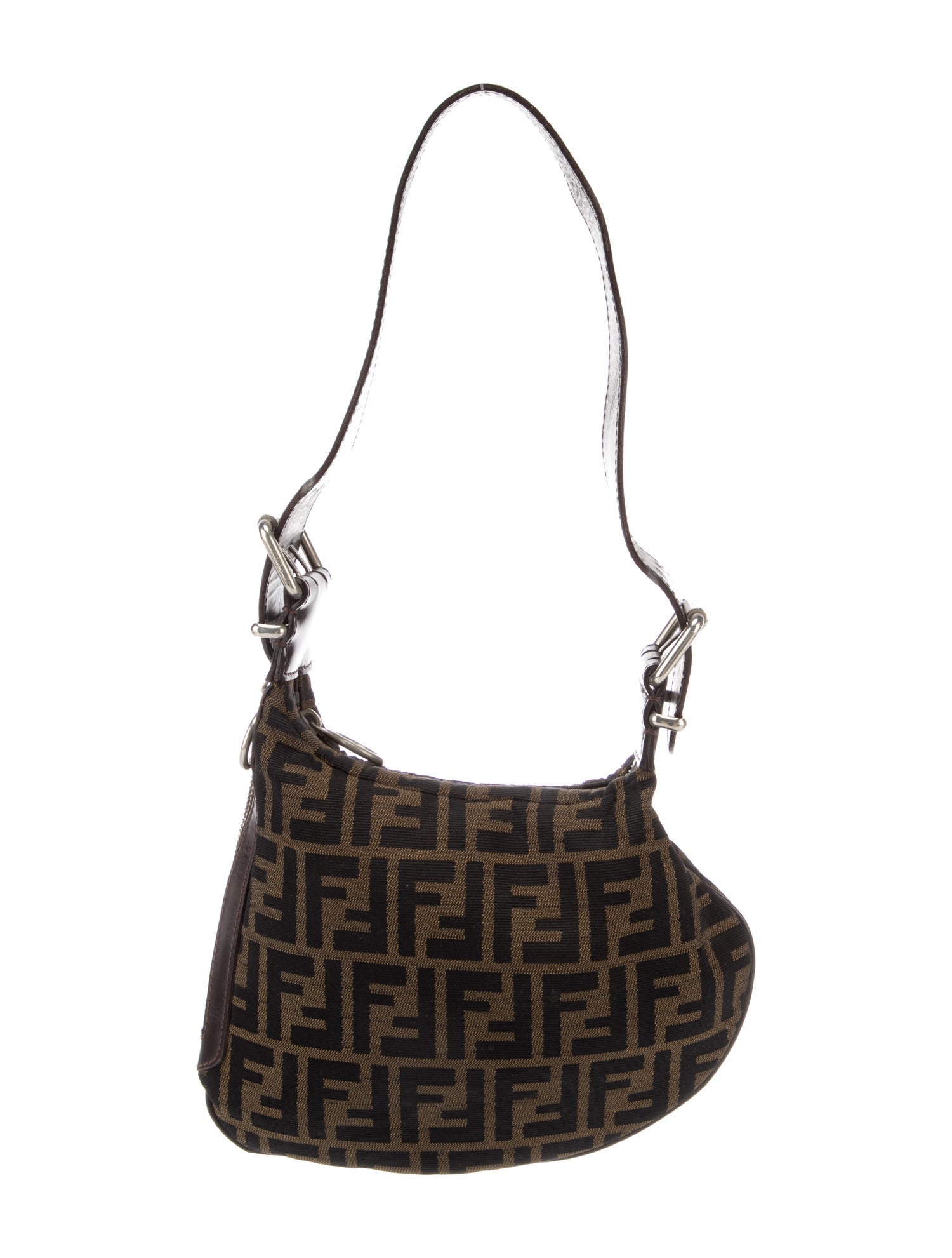 Fendi Small Zucca Oyster Hobo - Brown Hobos, Handbags - FEN306949 | The ...