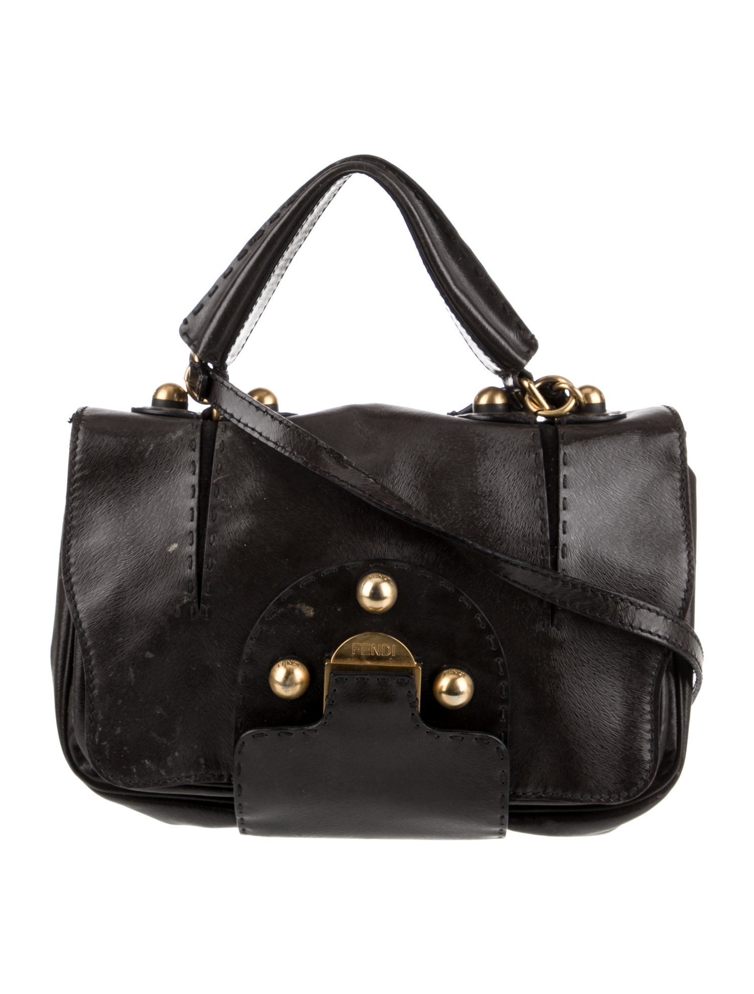 Fendi F3 Secret Code Bag - Brown Crossbody Bags, Handbags - FEN307409 ...