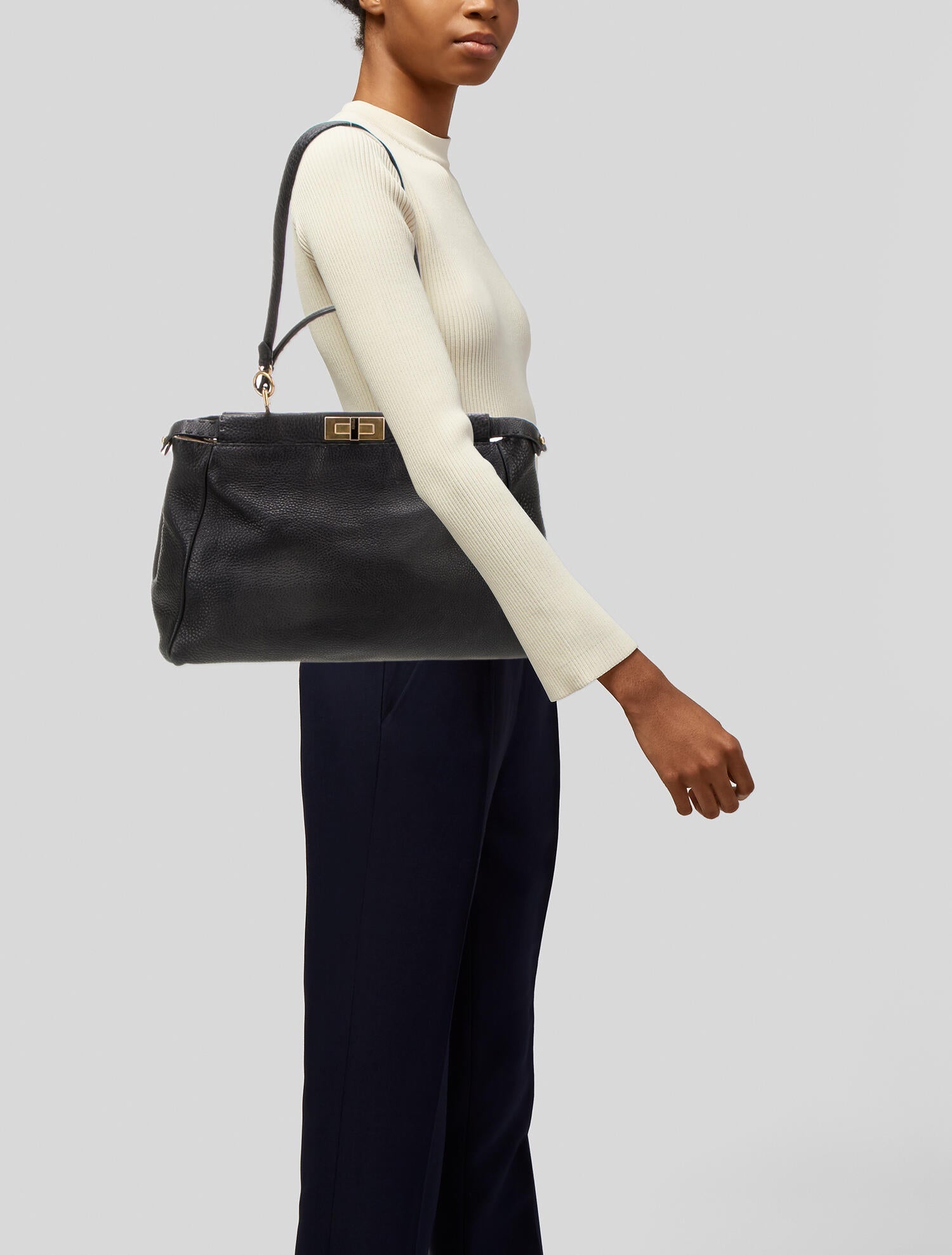 Fendi Large Selleria Peekaboo Bag - Totes, Handbags | The RealReal