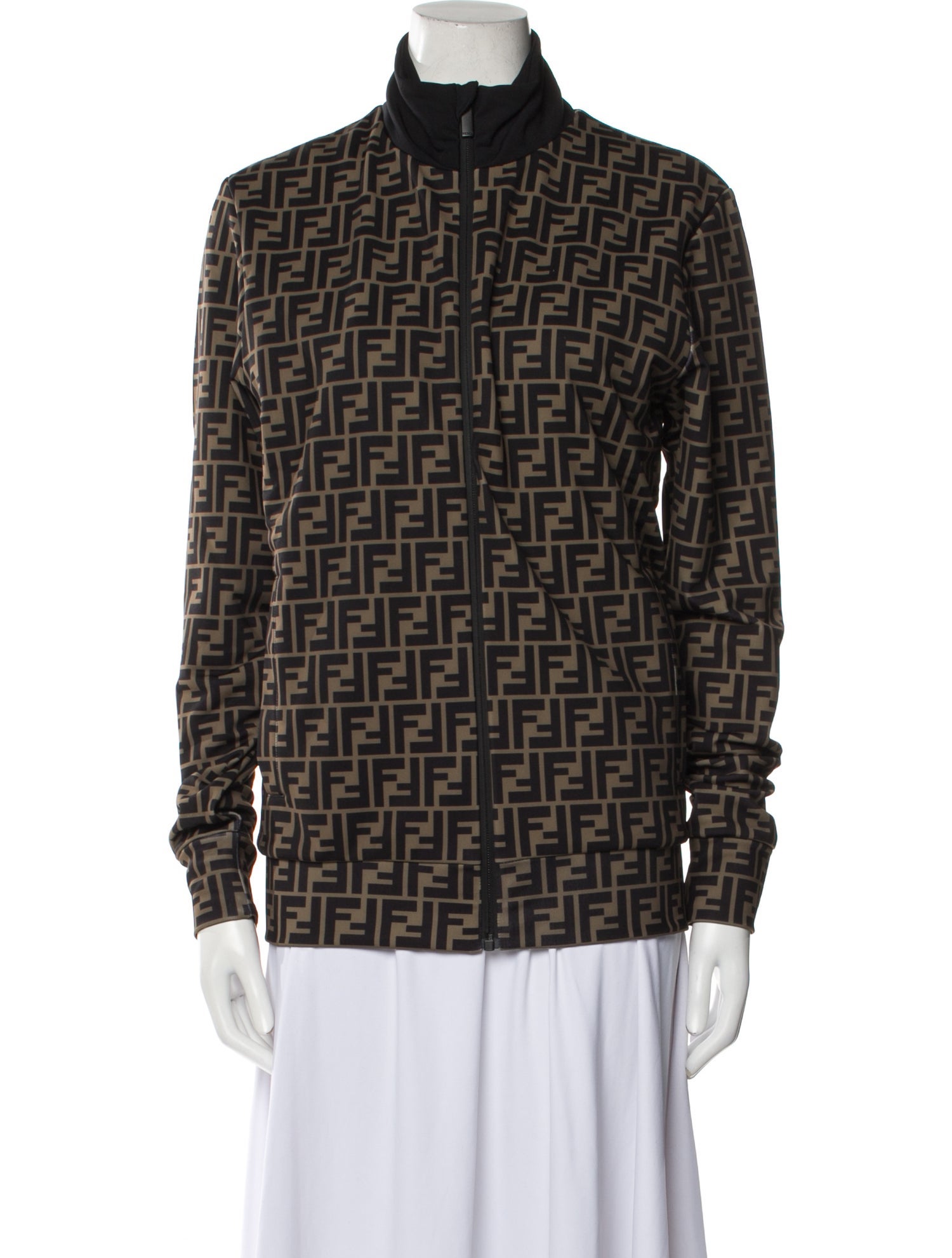 Fendi Printed Jacket - Brown Jackets, Clothing - FEN308722 | The RealReal