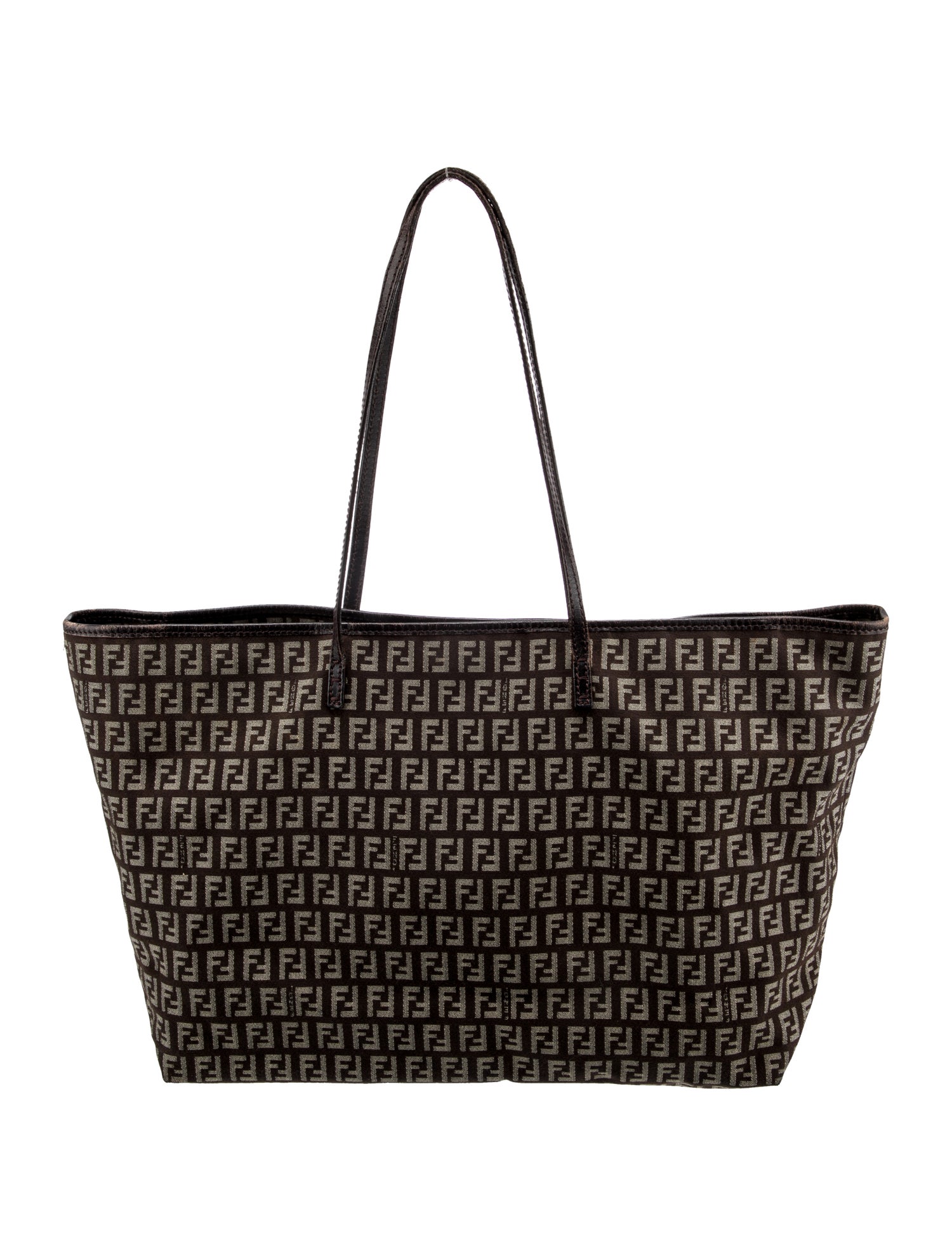 Fendi Vintage Medium Zucchino Roll Tote - Brown Totes, Handbags ...