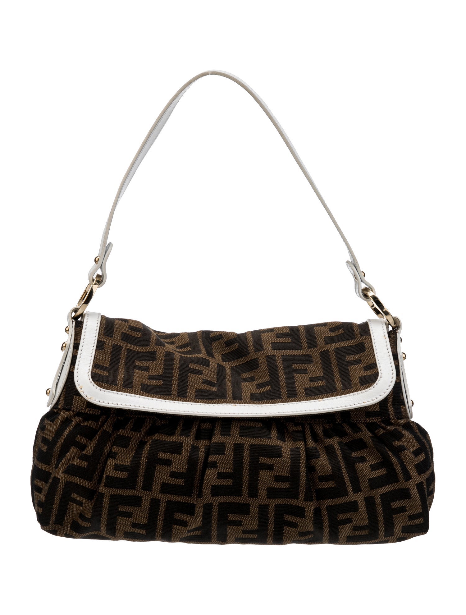 Fendi Small Zucca Chef Bag - Brown Shoulder Bags, Handbags - FEN310033 ...
