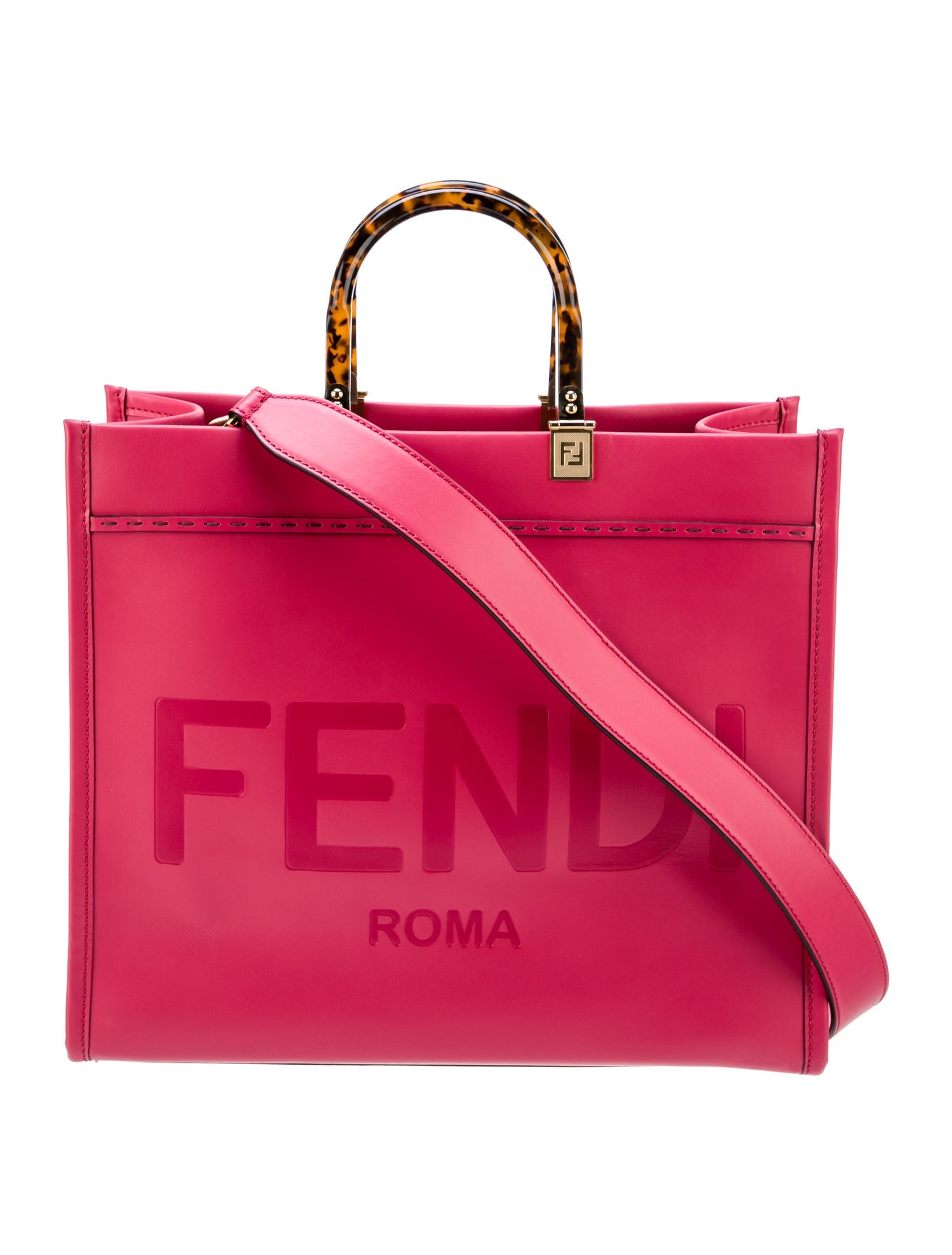 Fendi 2020 Medium Sunshine Shopper Tote - Grey Totes, Handbags ...