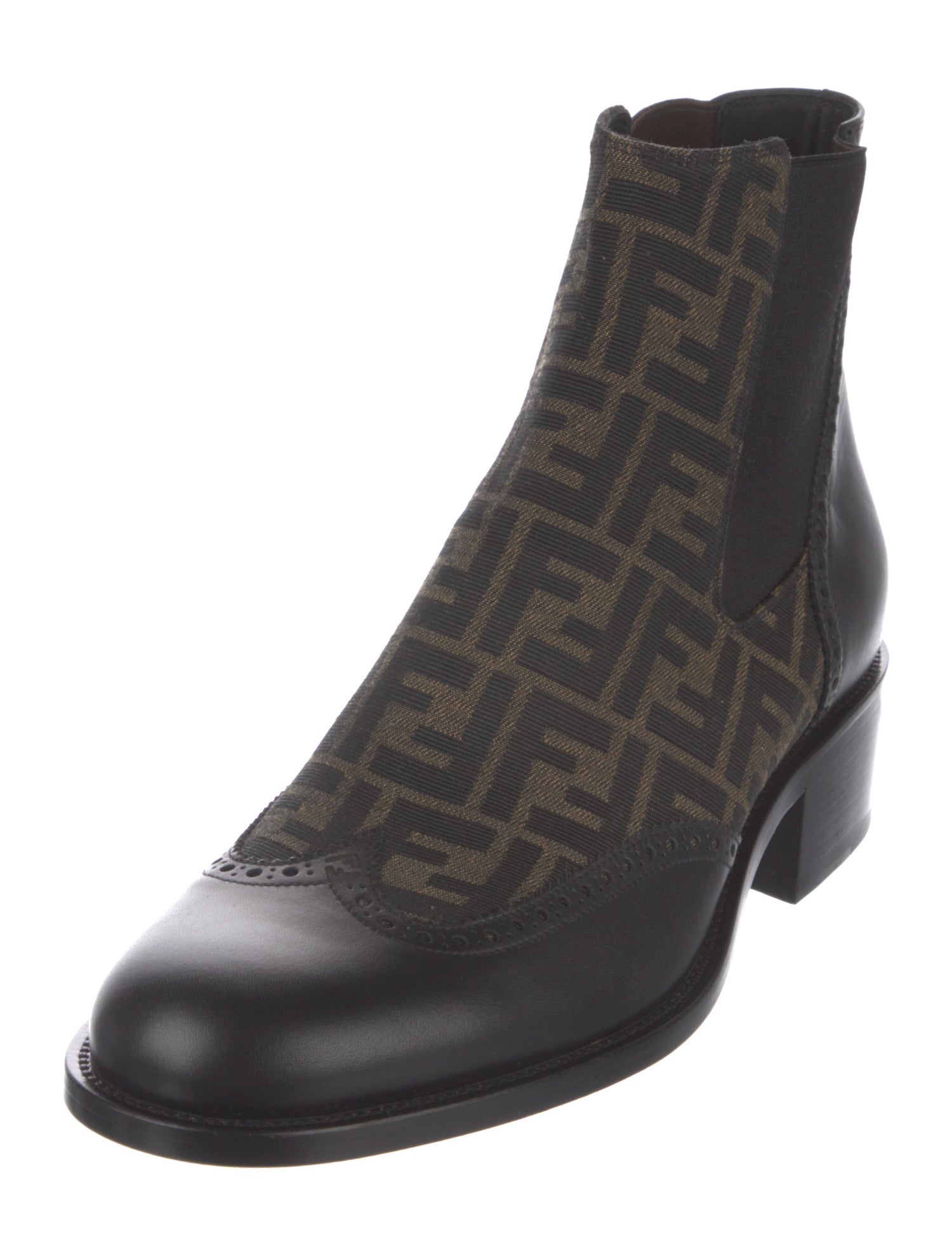 Fendi Leather Chelsea Boots - Black Boots, Shoes - FEN313096 | The RealReal