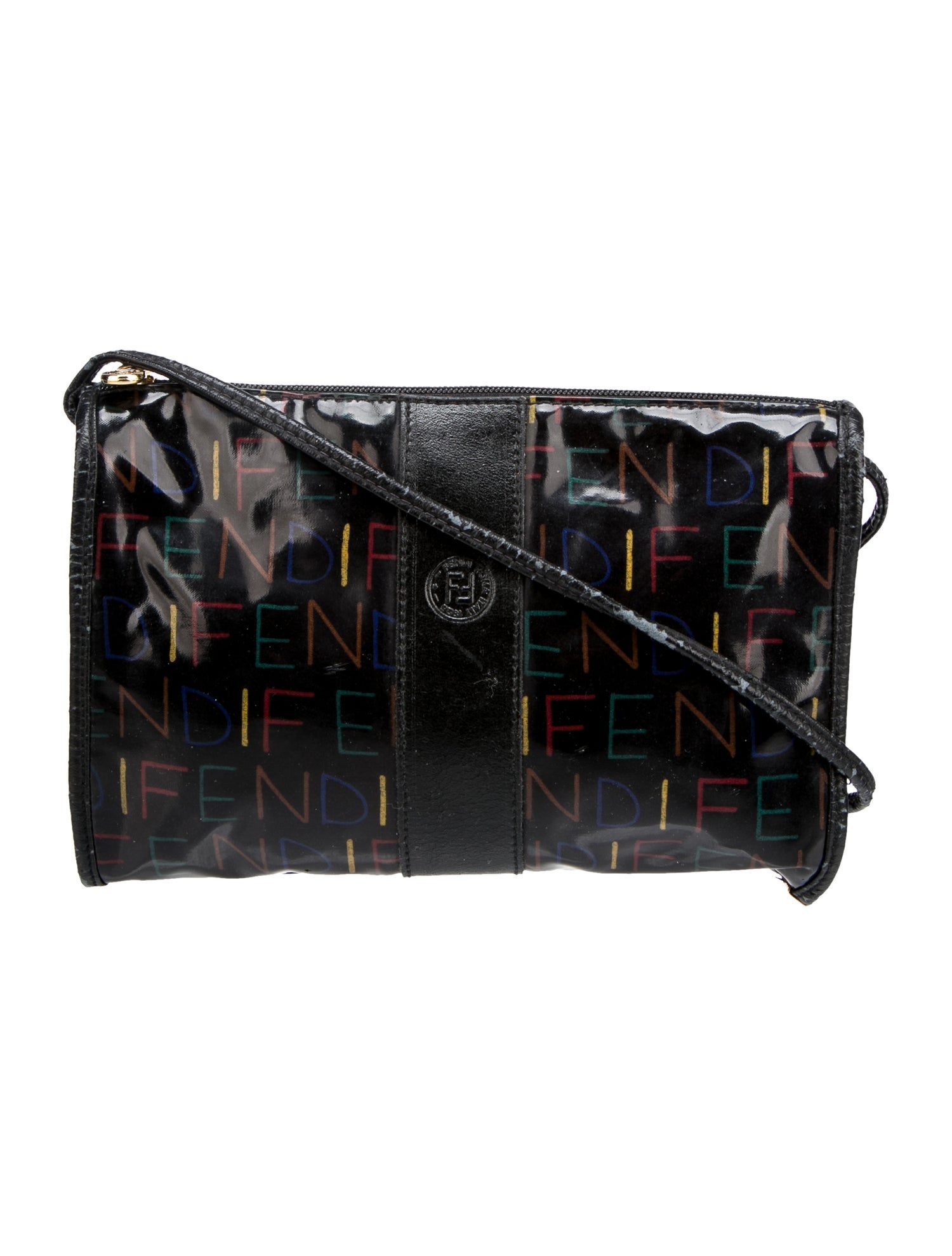 Fendi Patent Leather Crossbody Bag - Black Crossbody Bags, Handbags ...