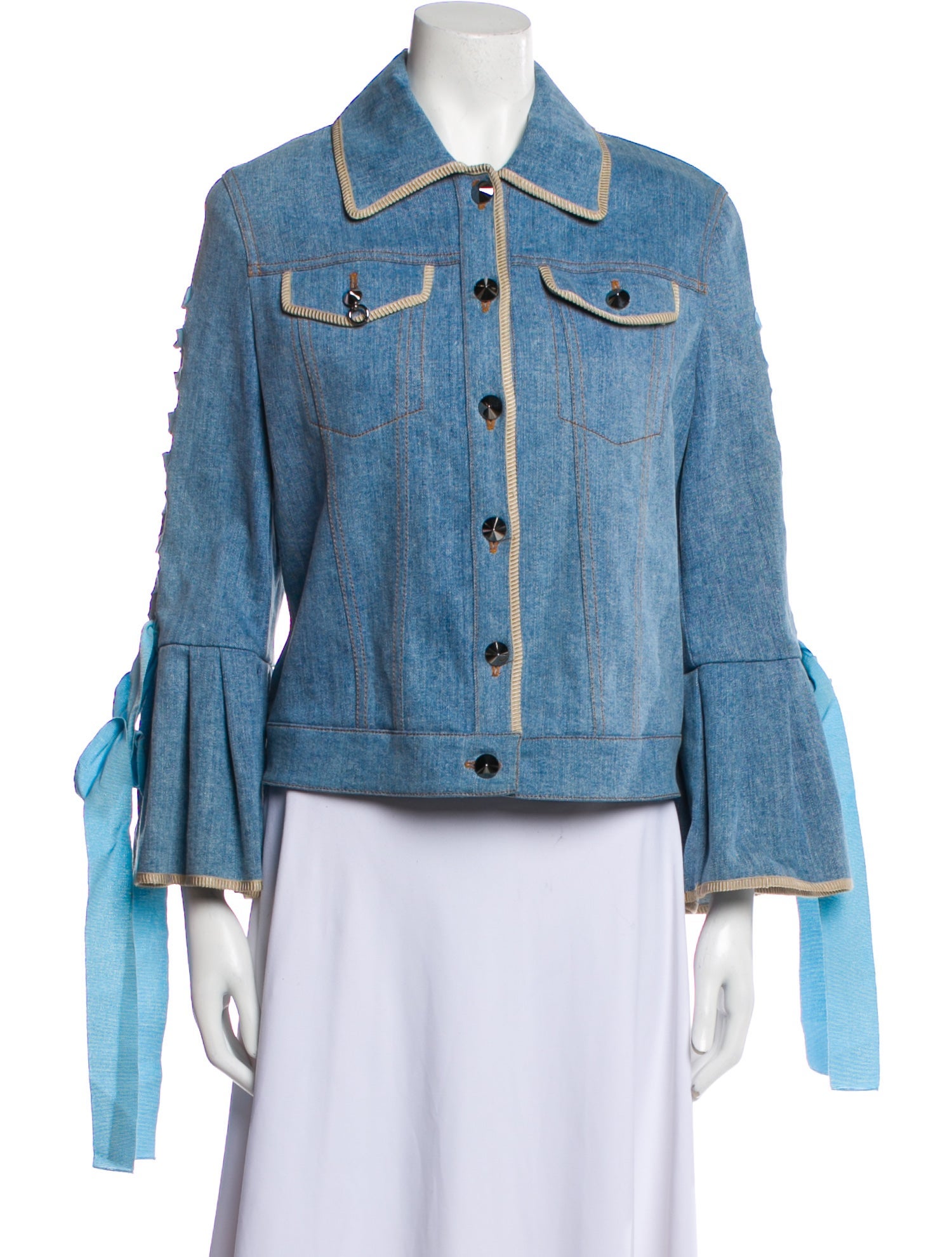 Fendi Denim Jacket - Blue Jackets, Clothing - FEN313355 | The RealReal